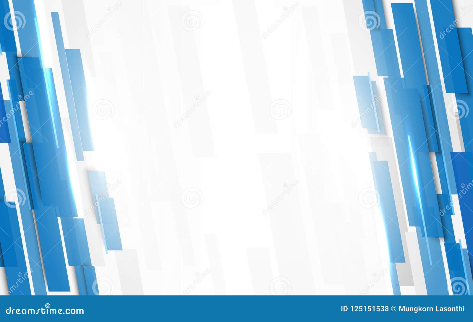 Abstract Blue Rectangles Geometric Motion Technology Digital Hi Tech Concept Background Stock ...
