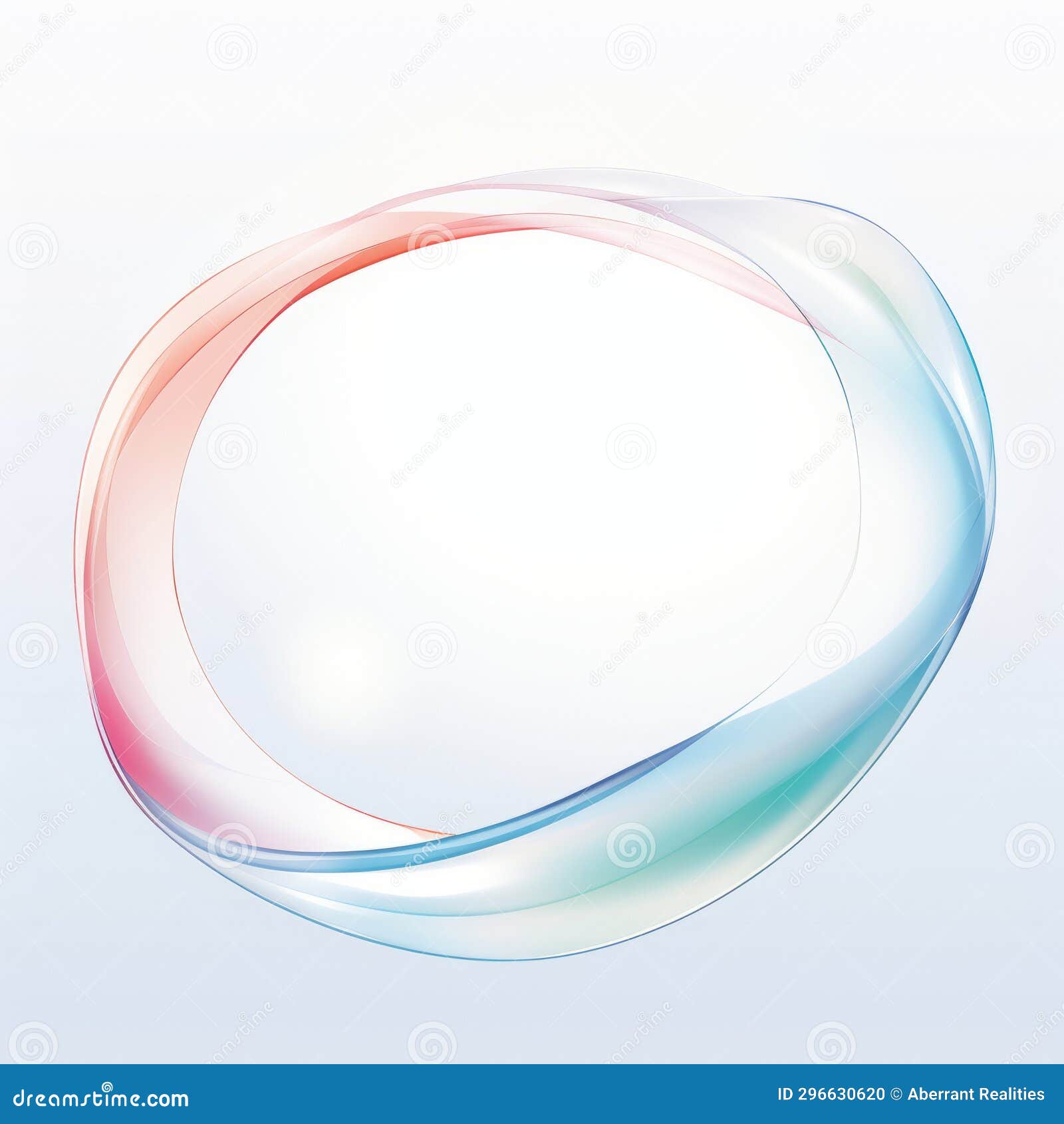 An Abstract Blue and Red Circle on a White Background Stock ...