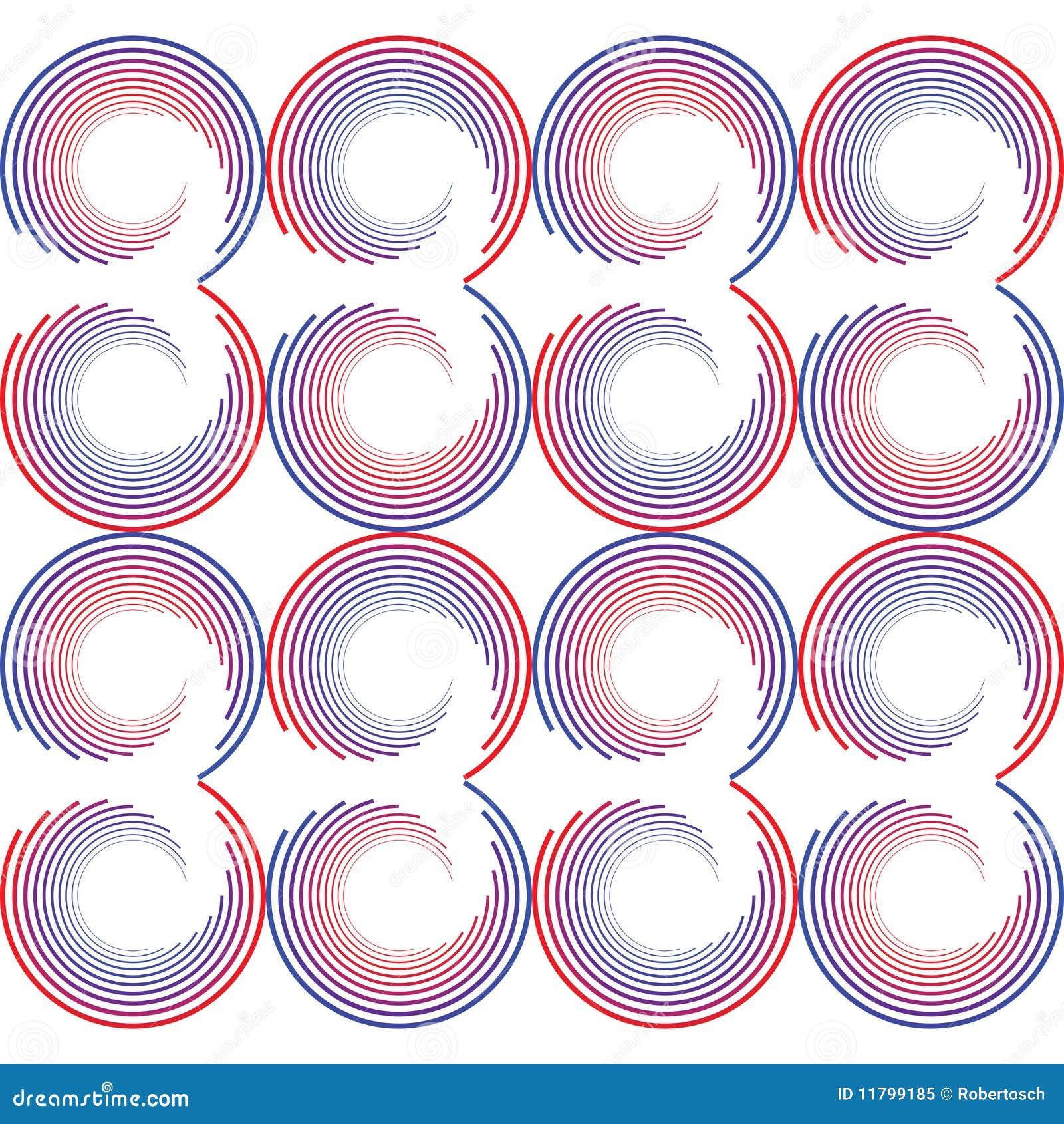 Abstract Blue and Red Circles Stock Vector - Illustration of creative ...