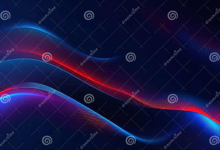 Abstract Blue and Red Dynamic Wavy Line Dotted Texture Stock ...