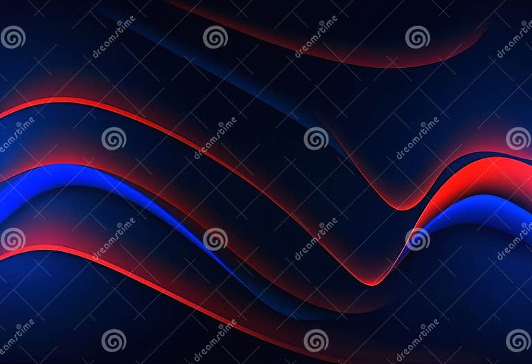 Abstract Blue and Red Dynamic Wavy Line Dotted Texture Stock ...