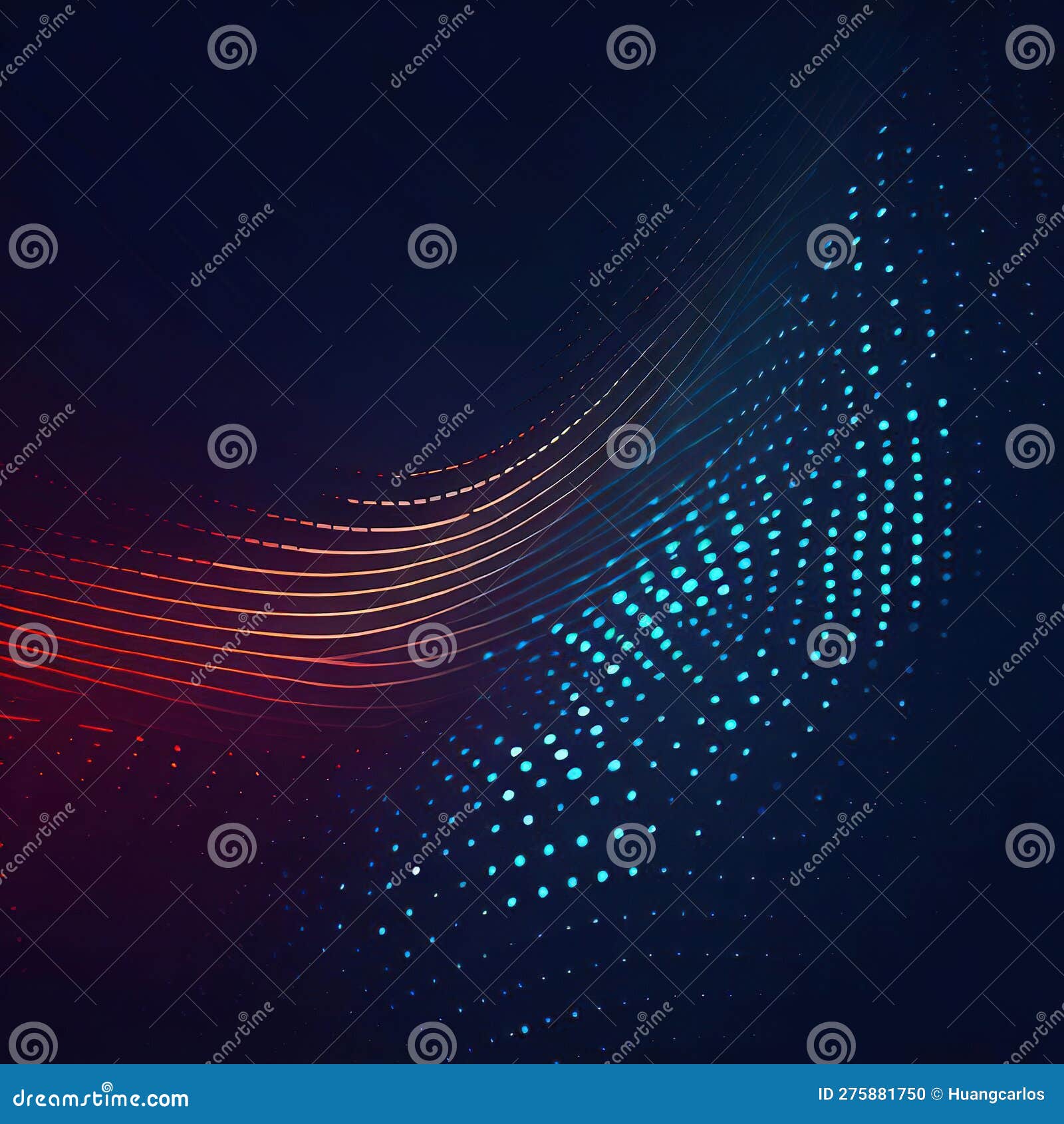 Abstract Blue and Red Dynamic Wavy Line Dotted Texture ,Dark Blue ...