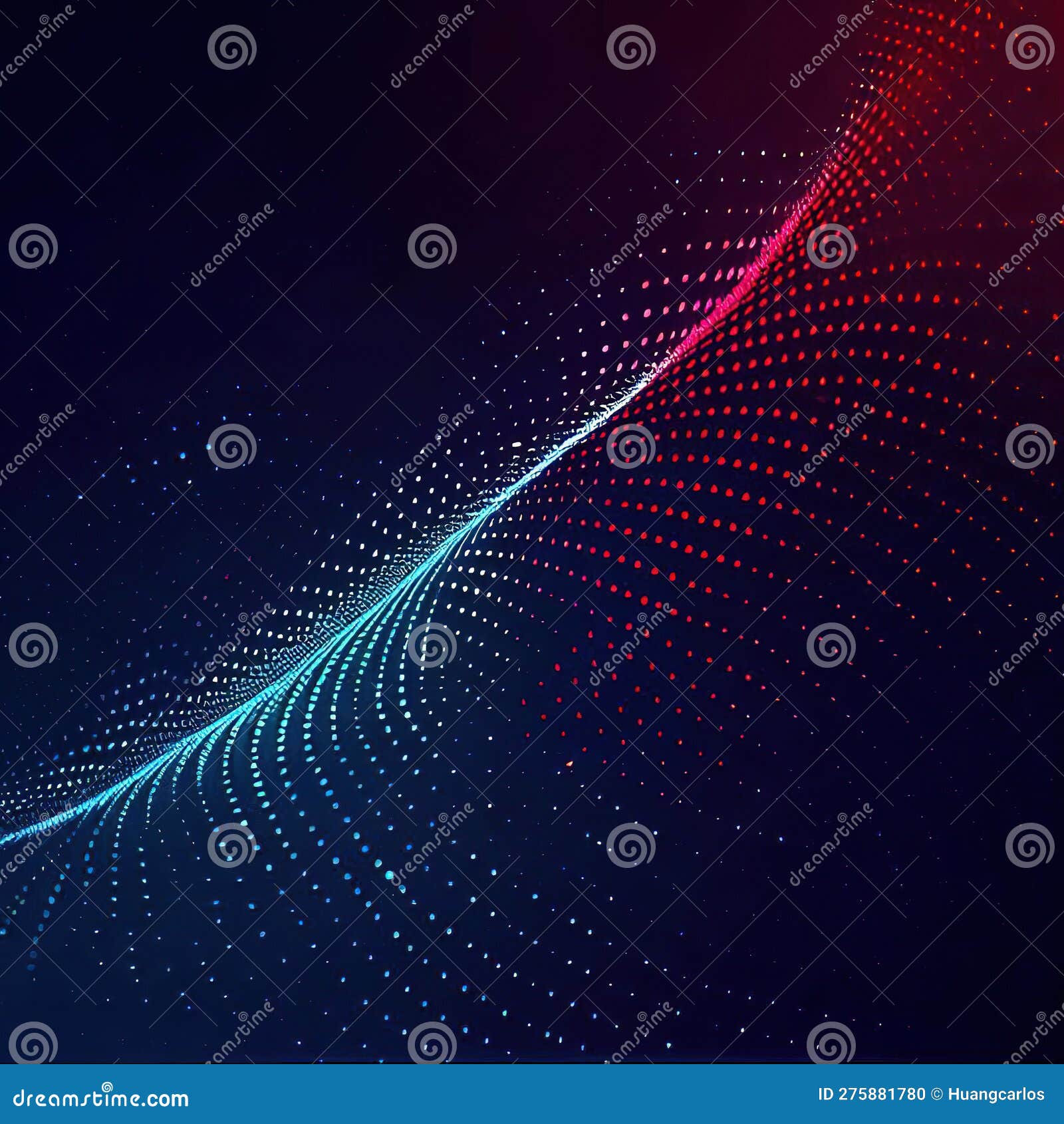 Abstract Blue and Red Dynamic Wavy Line Dotted Texture ,Dark Blue ...