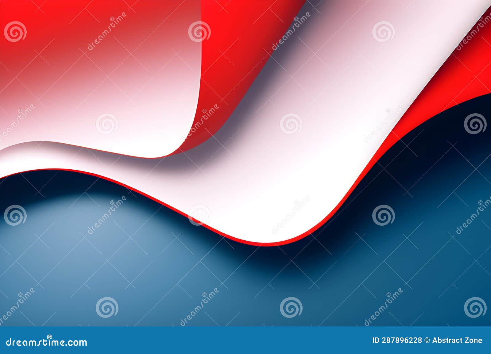 Abstract Blue and Red Geometric Background. Dynamic Shapes Composition ...