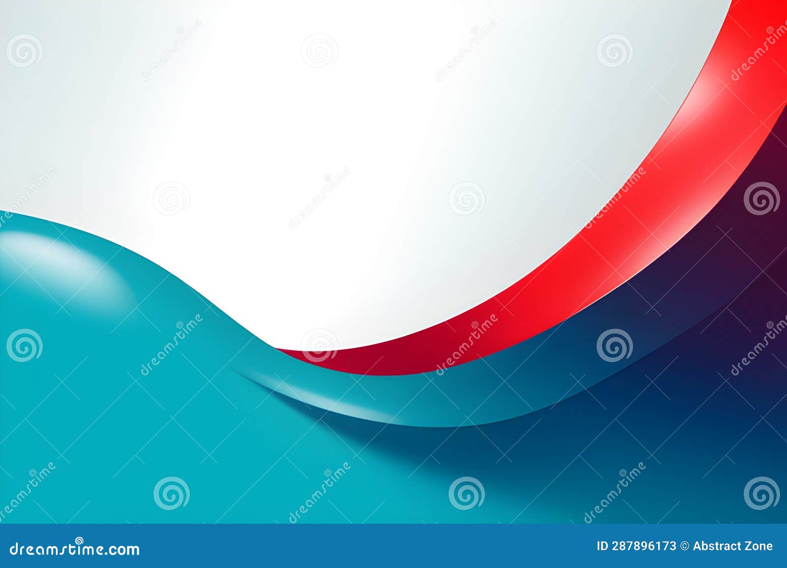 Abstract Blue and Red Geometric Background. Dynamic Shapes Composition ...