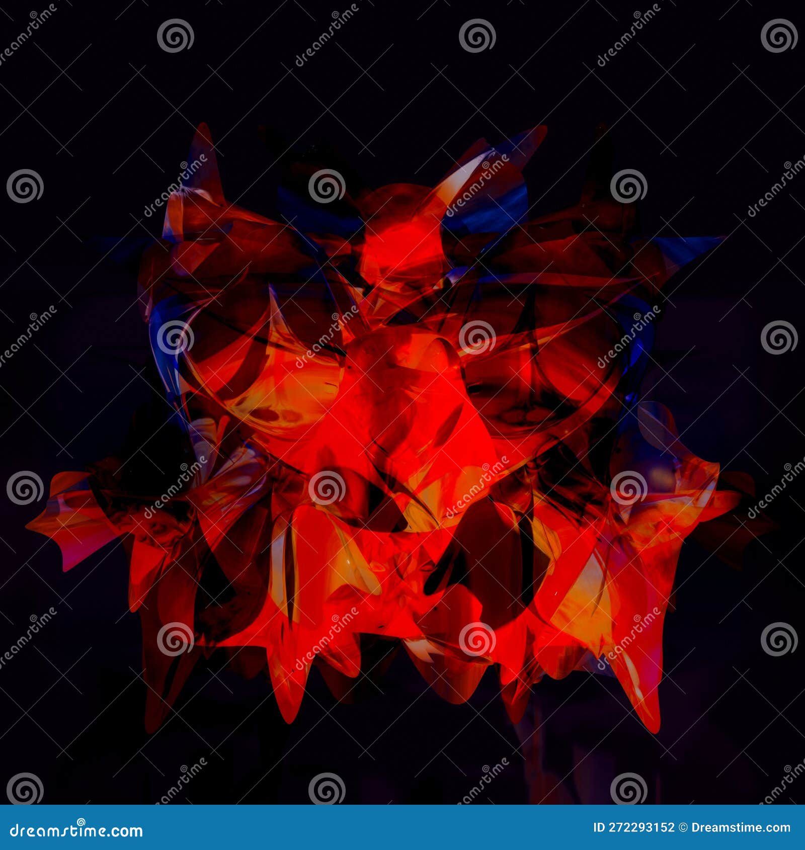 Abstract Blue and Red Light Stock Illustration - Illustration of wing ...