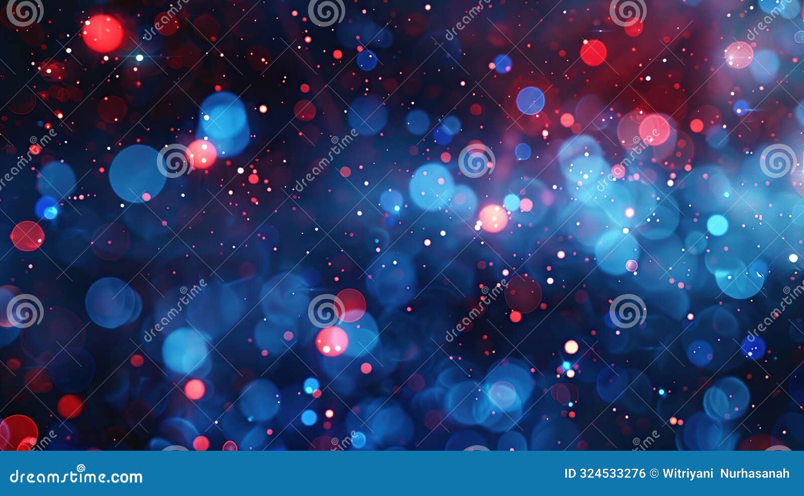 Abstract Blue and Red Lights Blurred Background Stock Illustration ...