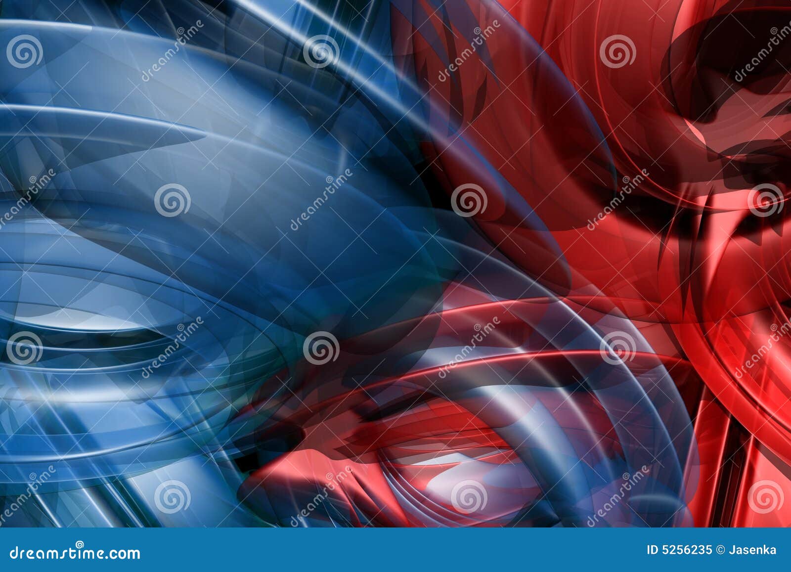 Abstract Blue and Red Shapes Stock Illustration - Illustration of ...