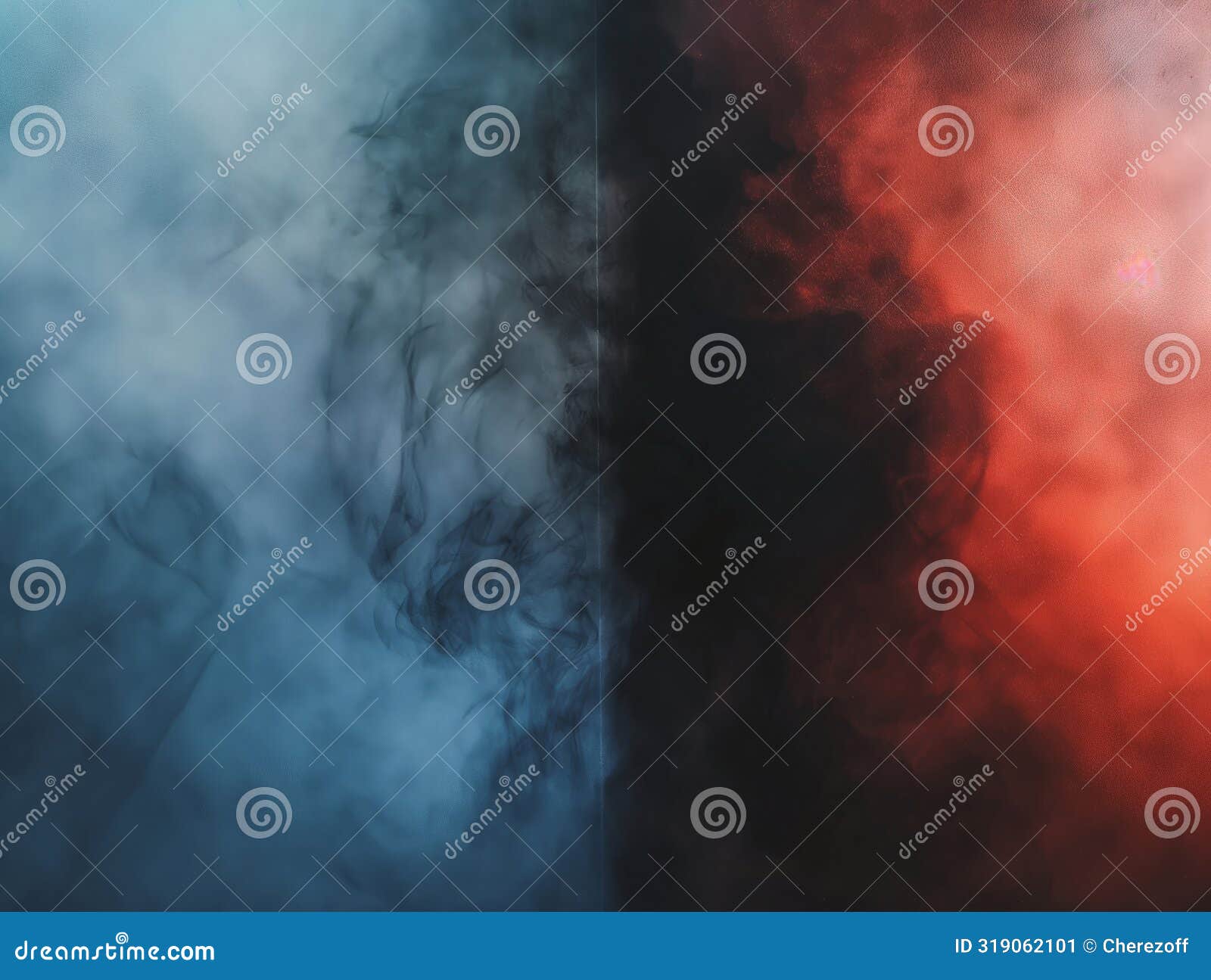 Abstract Blue and Red Smoke Background Stock Image - Image of haze ...