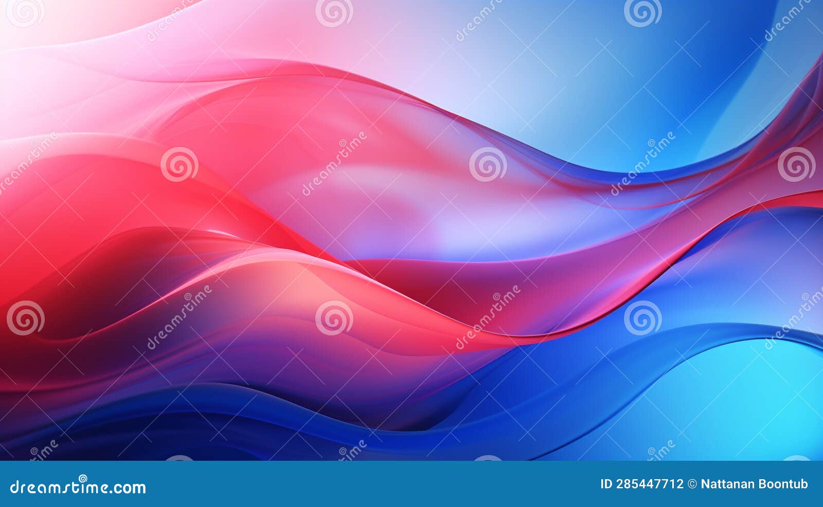Abstract Blue and Red Wave Background. Background Concept Stock Photo ...