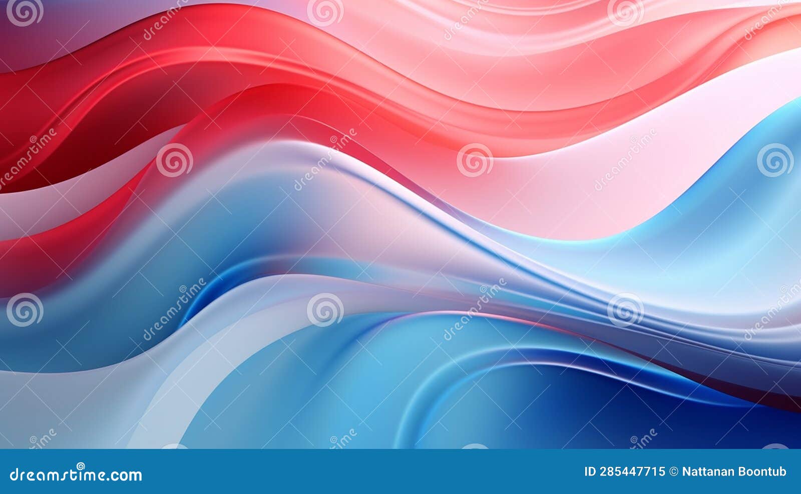 Abstract Blue and Red Wave Background. Background Concept Stock ...