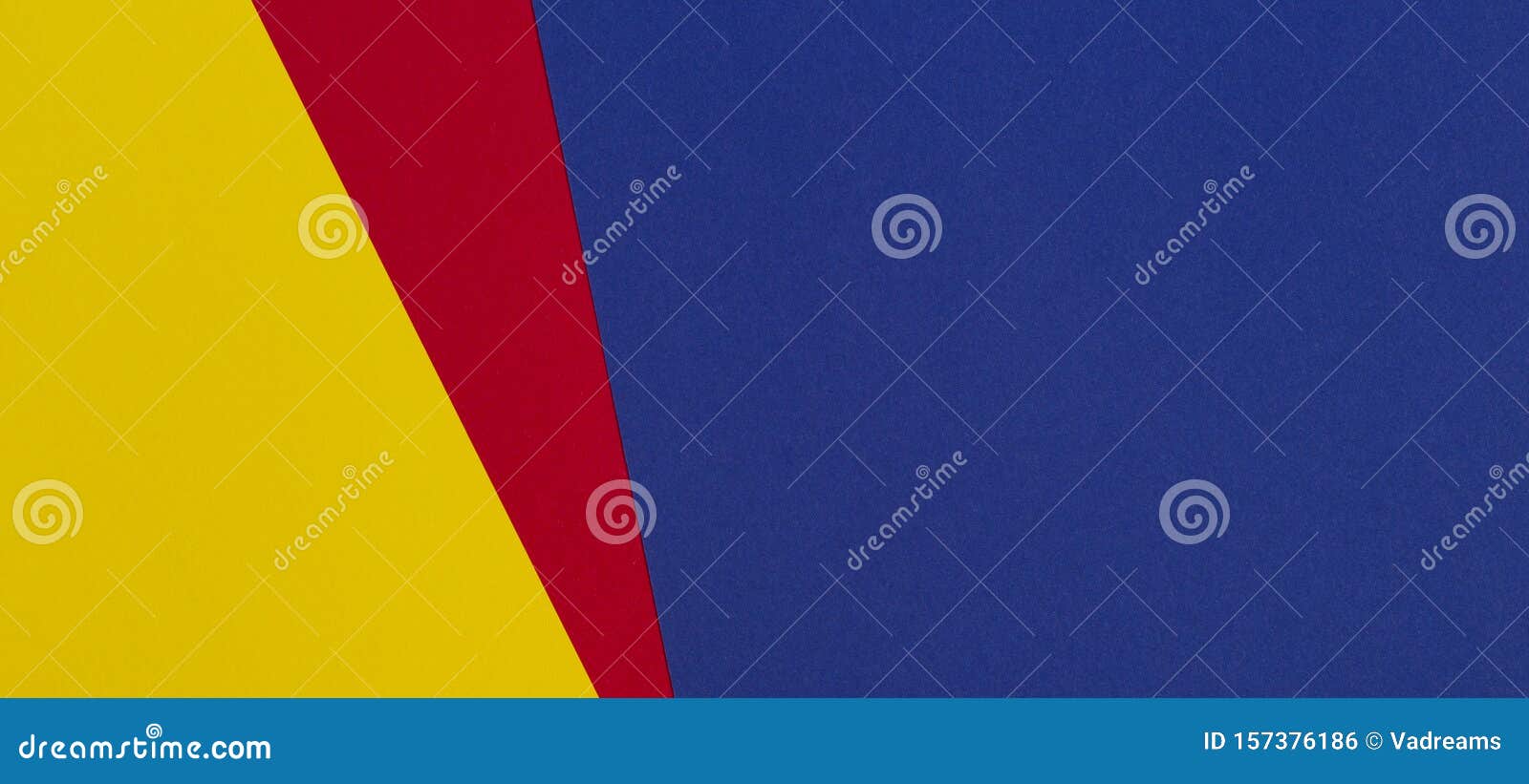 Abstract Blue, Red and Yellow Color Paper Geometry Composition ...
