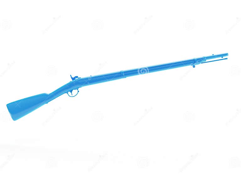 An abstract blue rifle stock illustration. Illustration of background ...
