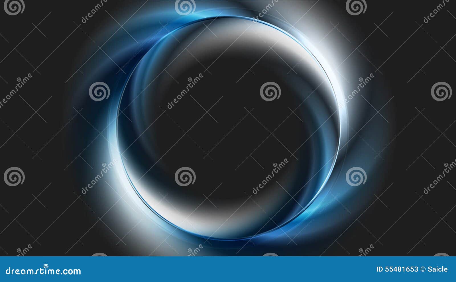 Abstract Blue Ring Logo Rotation Video Animation Stock Video - Video of ...