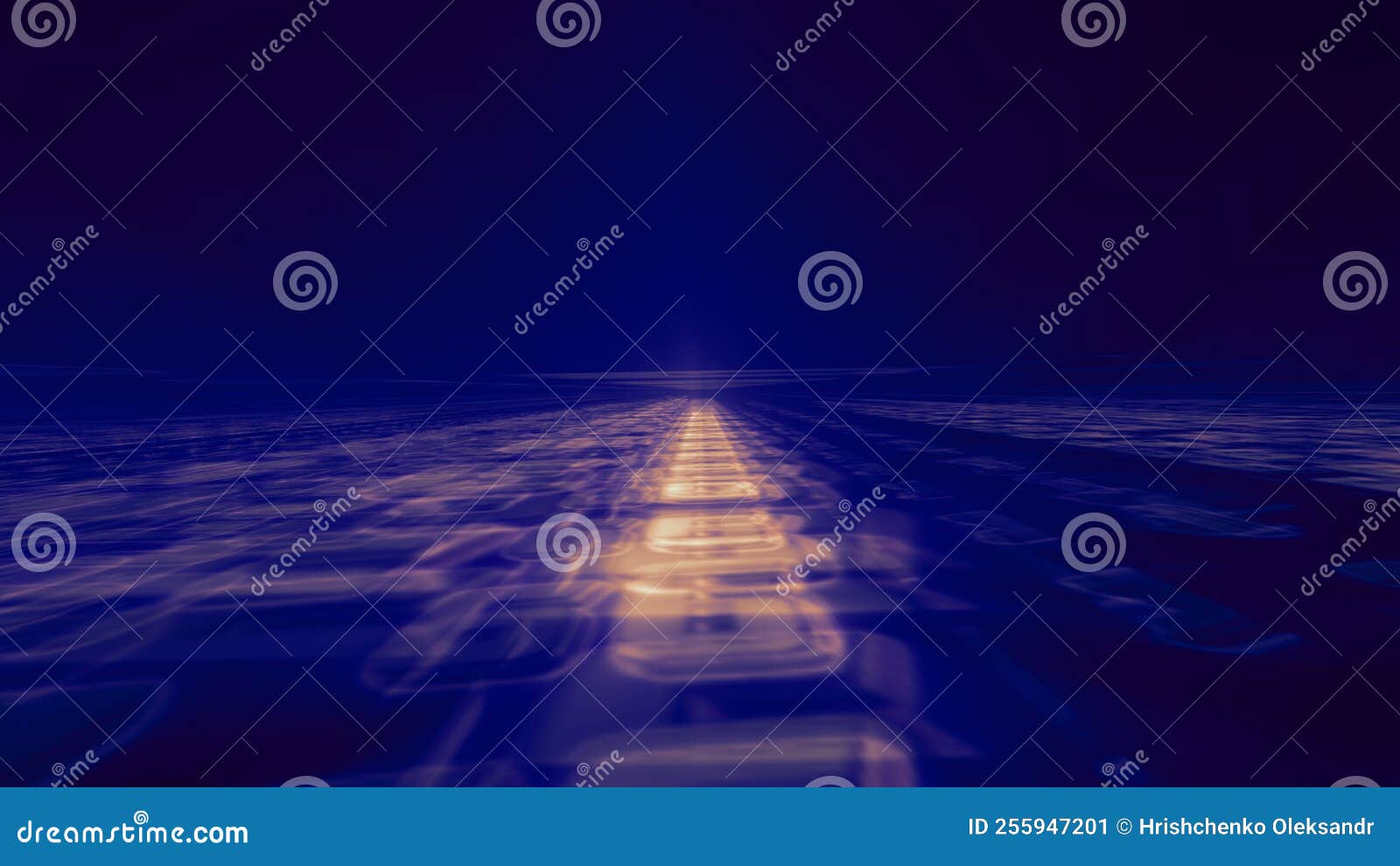 Abstract Blue Road Background from Numbers. Perspective Matrix Stock ...
