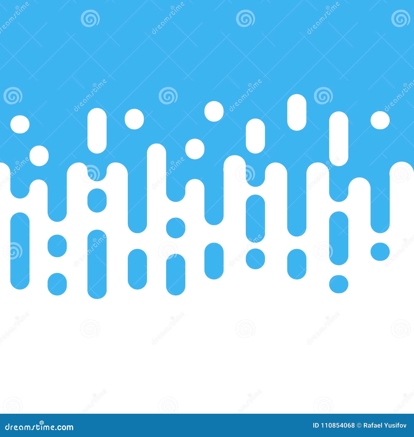 Abstract Blue Rounded Lines Halftone Transition. Vector. Stock Vector ...