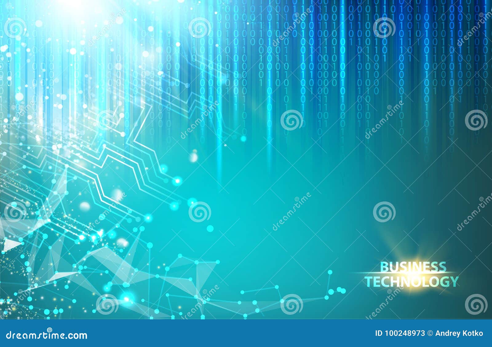 Abstract Blue Science Design. Stock Vector - Illustration of data ...