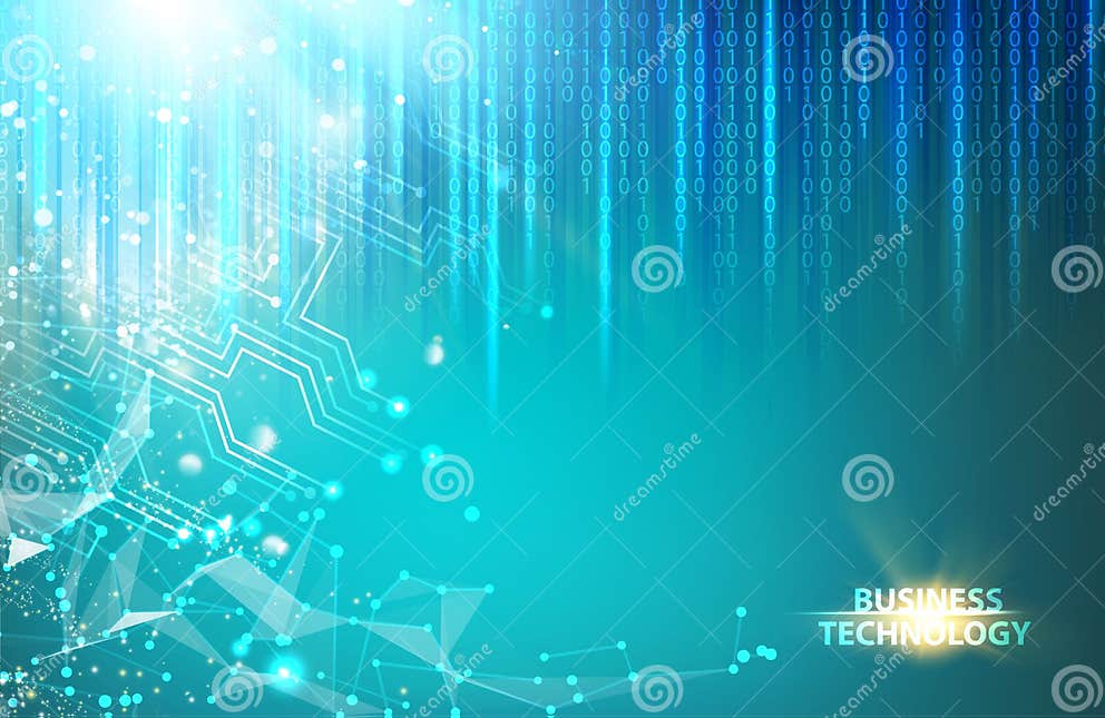 Abstract Blue Science Design. Stock Vector - Illustration of data ...