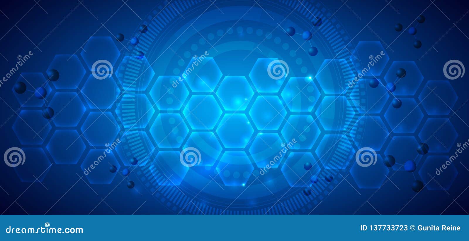 Abstract Blue Scientific Background Stock Vector - Illustration of ...