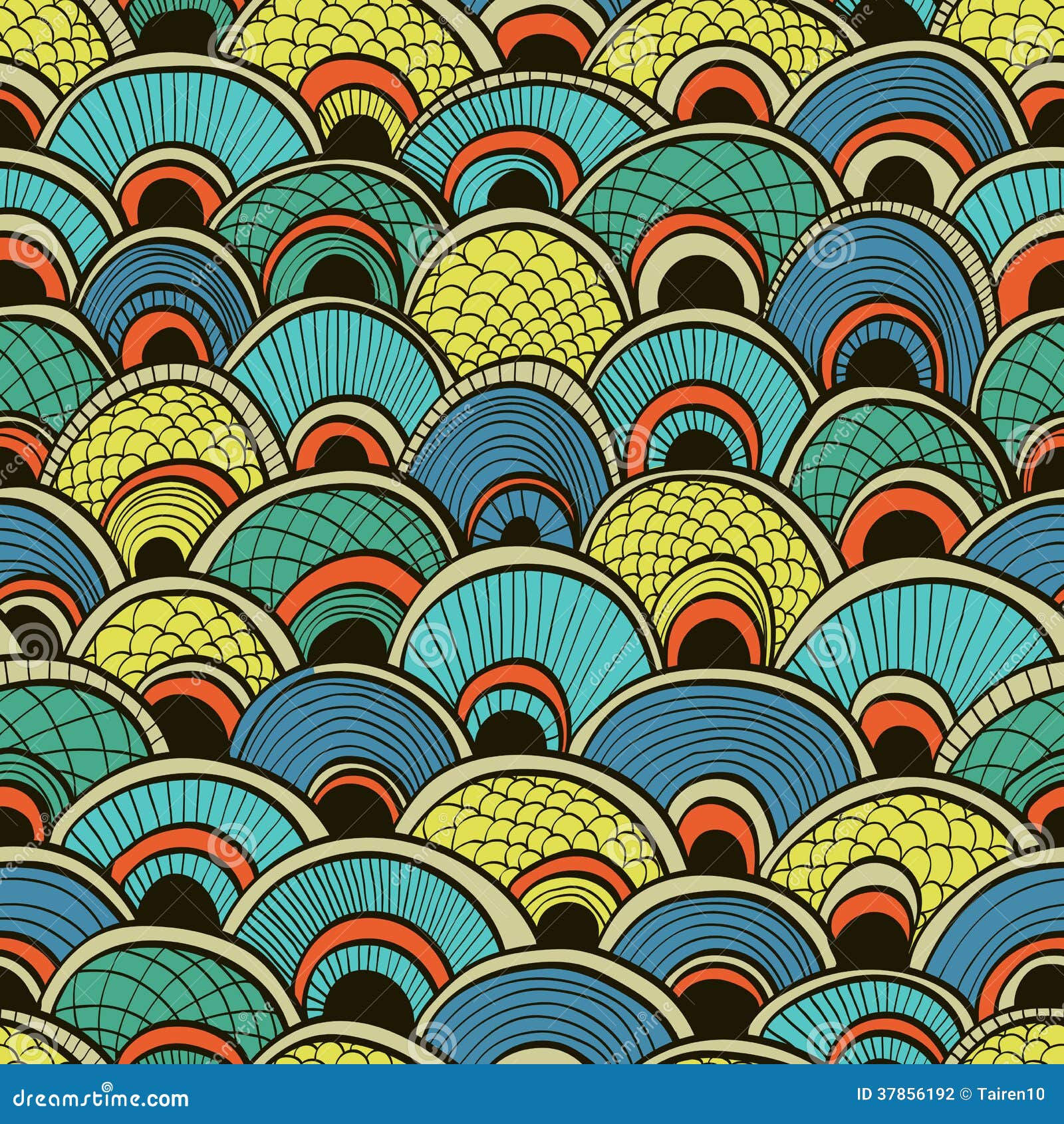 Abstract Blue Seamless with Fish Scales Stock Vector - Illustration of ...