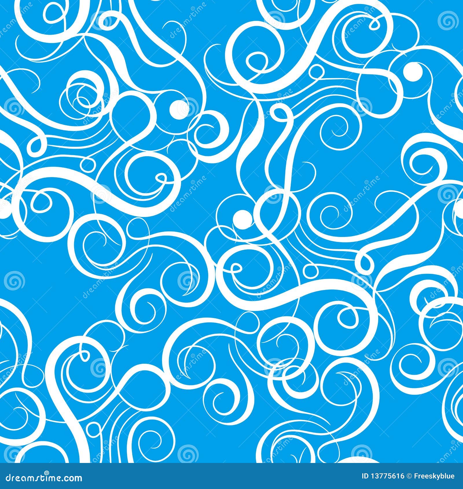 Abstract Blue Seamless Pattern Stock Illustration - Illustration of ...