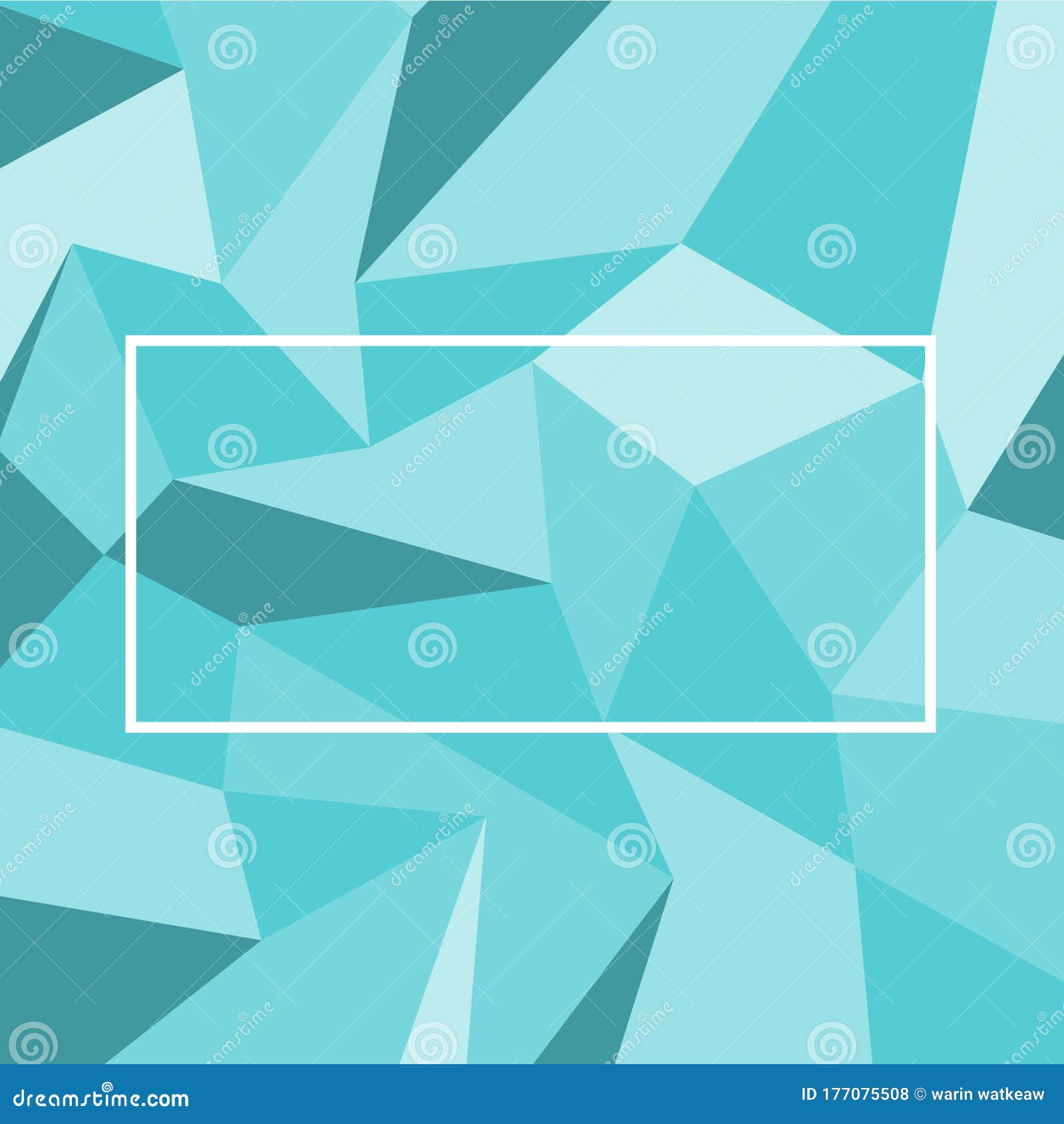 Abstract Blue Shade Polygon Background with White Frame Stock ...