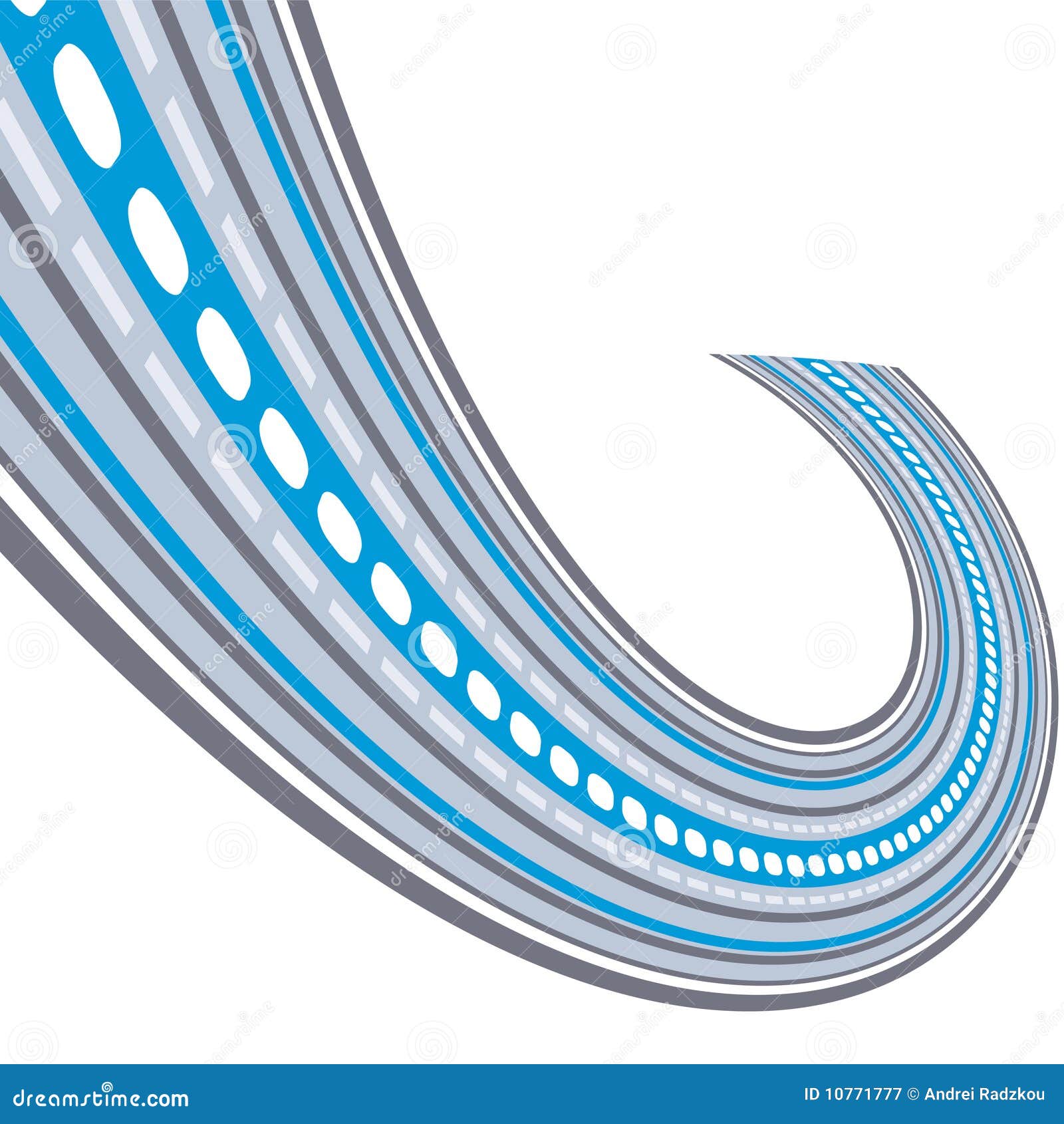 Abstract blue shape stock vector. Illustration of color - 10771777