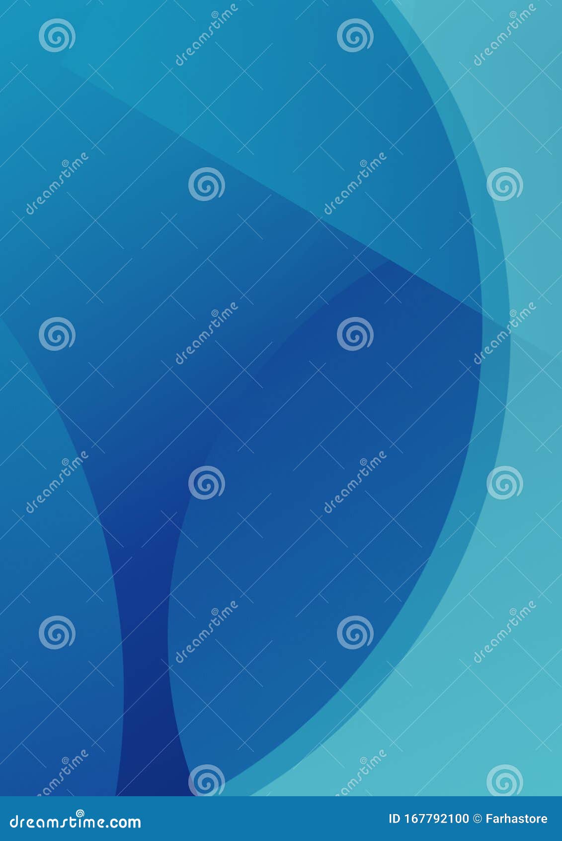 Blue Background with Multi Shape Stock Illustration - Illustration of ...