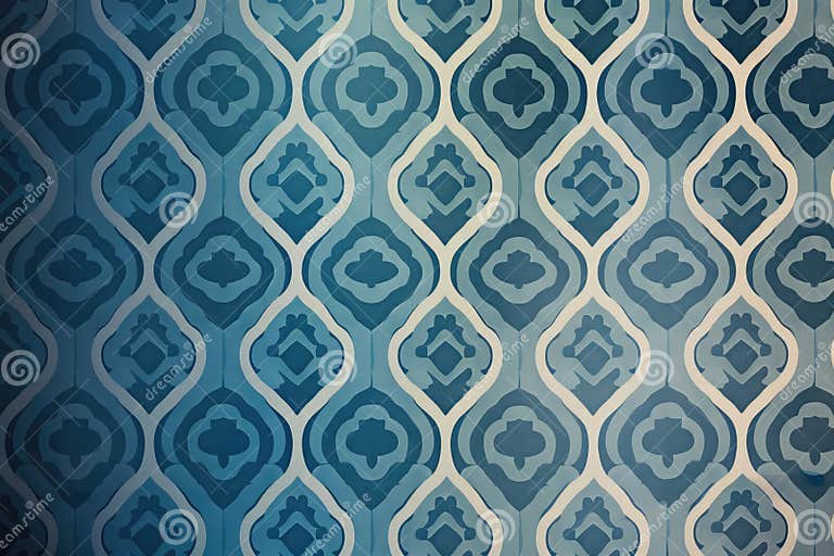 Abstract Blue Shape Repetitive Pattern Polygon Geometry in Background ...
