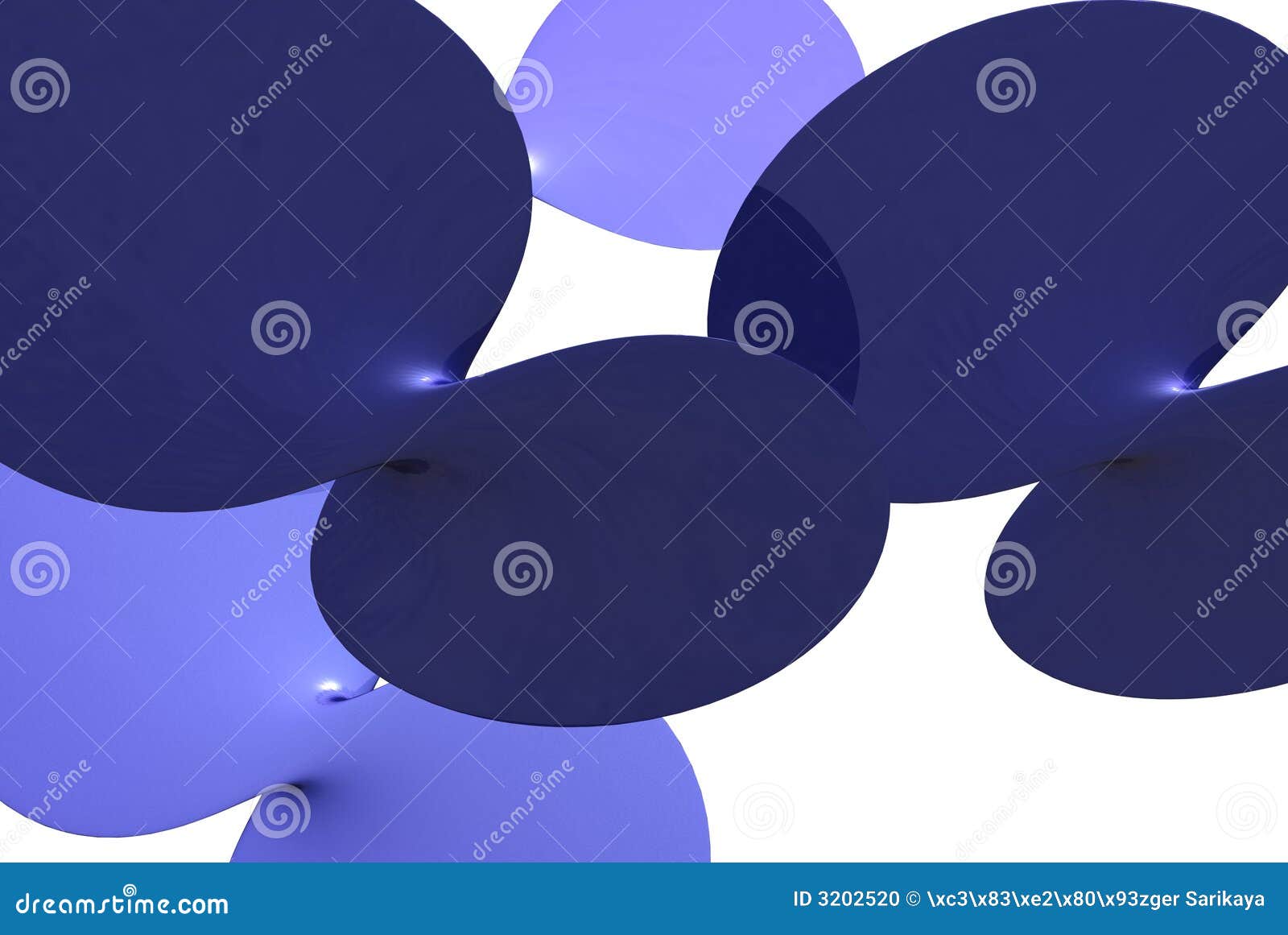 Abstract blue shapes stock illustration. Illustration of artwork - 3202520