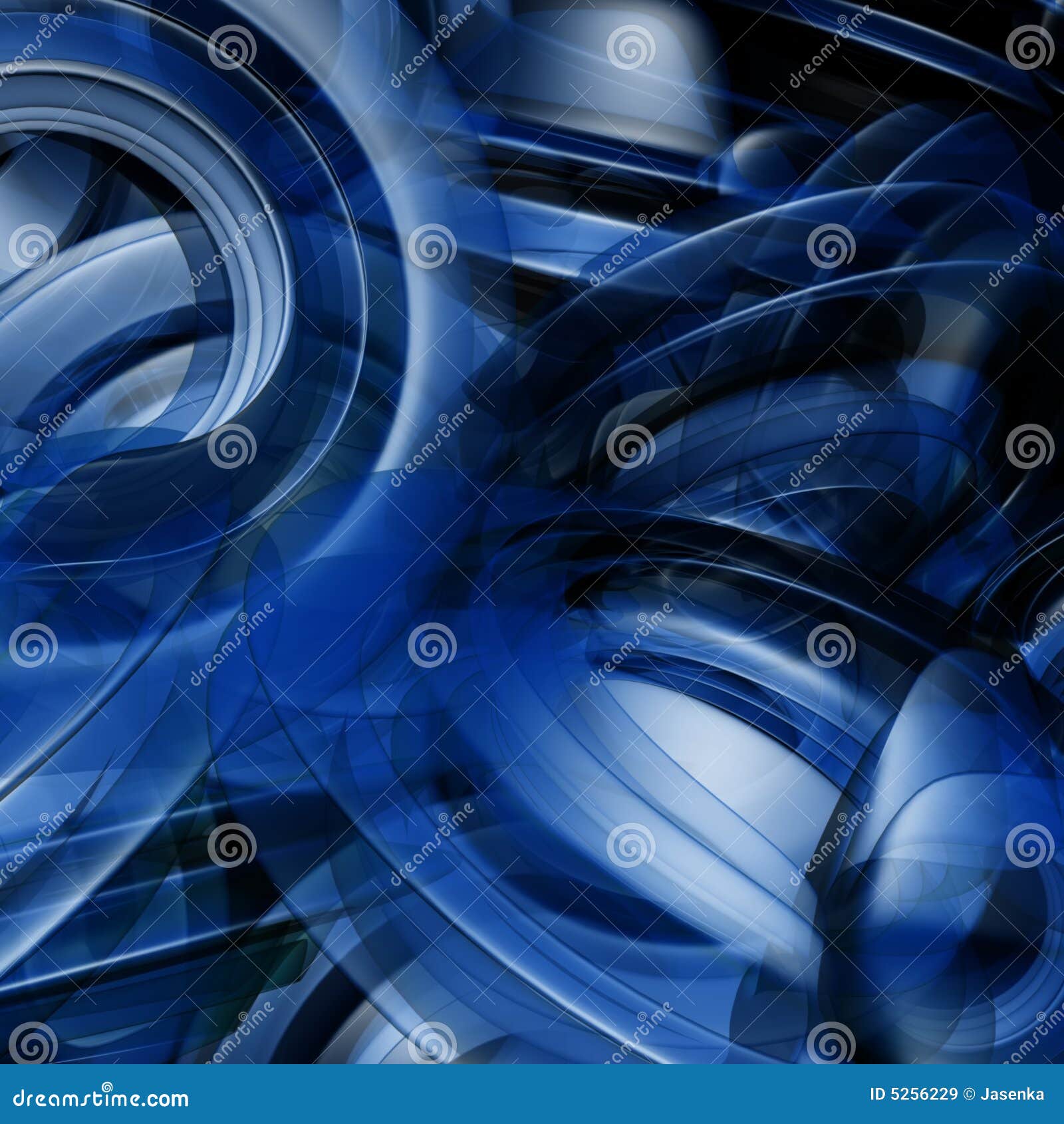 Abstract blue shapes stock illustration. Illustration of theme - 5256229