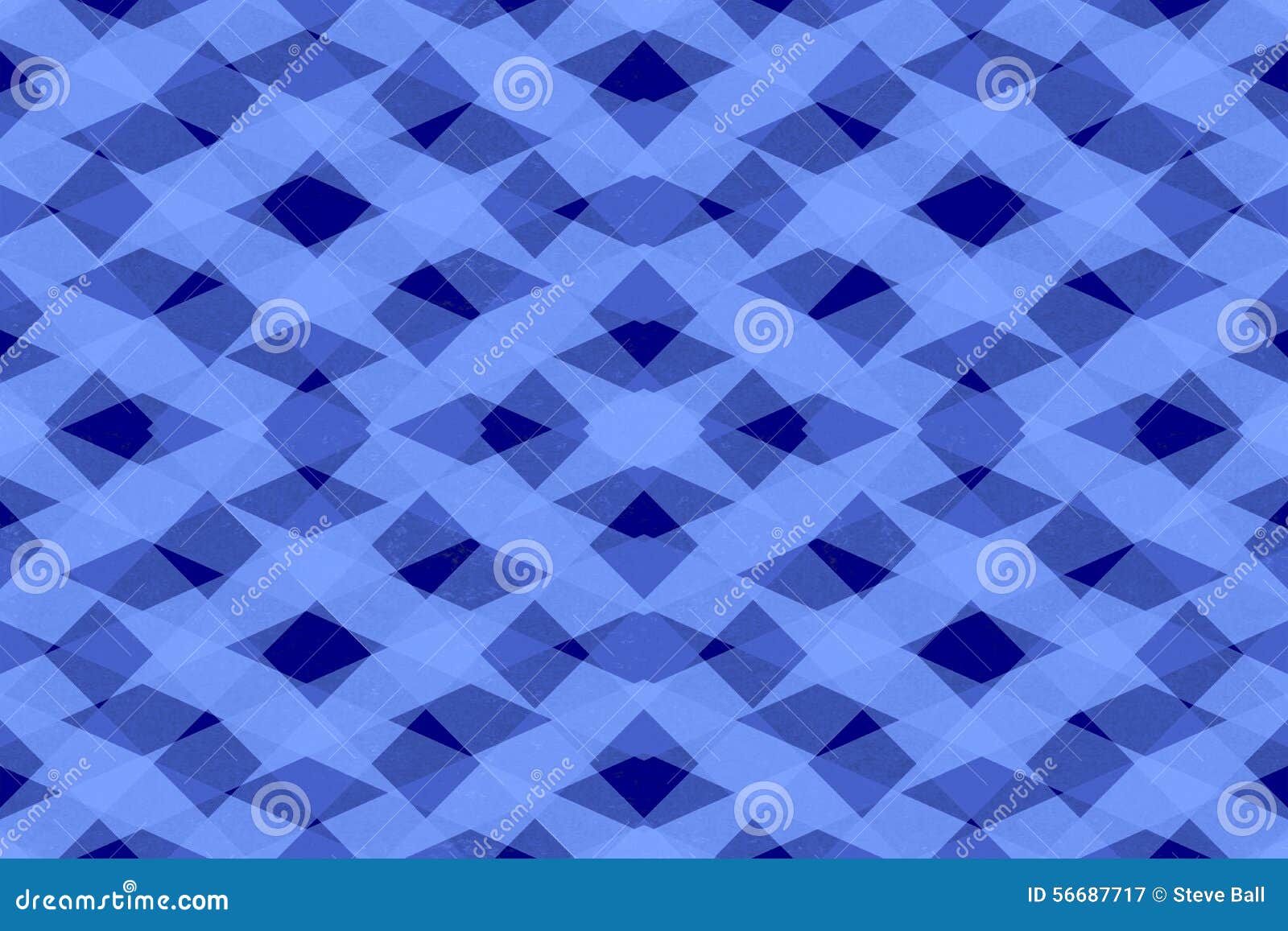 Abstract Blue Shapes Pattern Stock Illustration - Illustration of ...