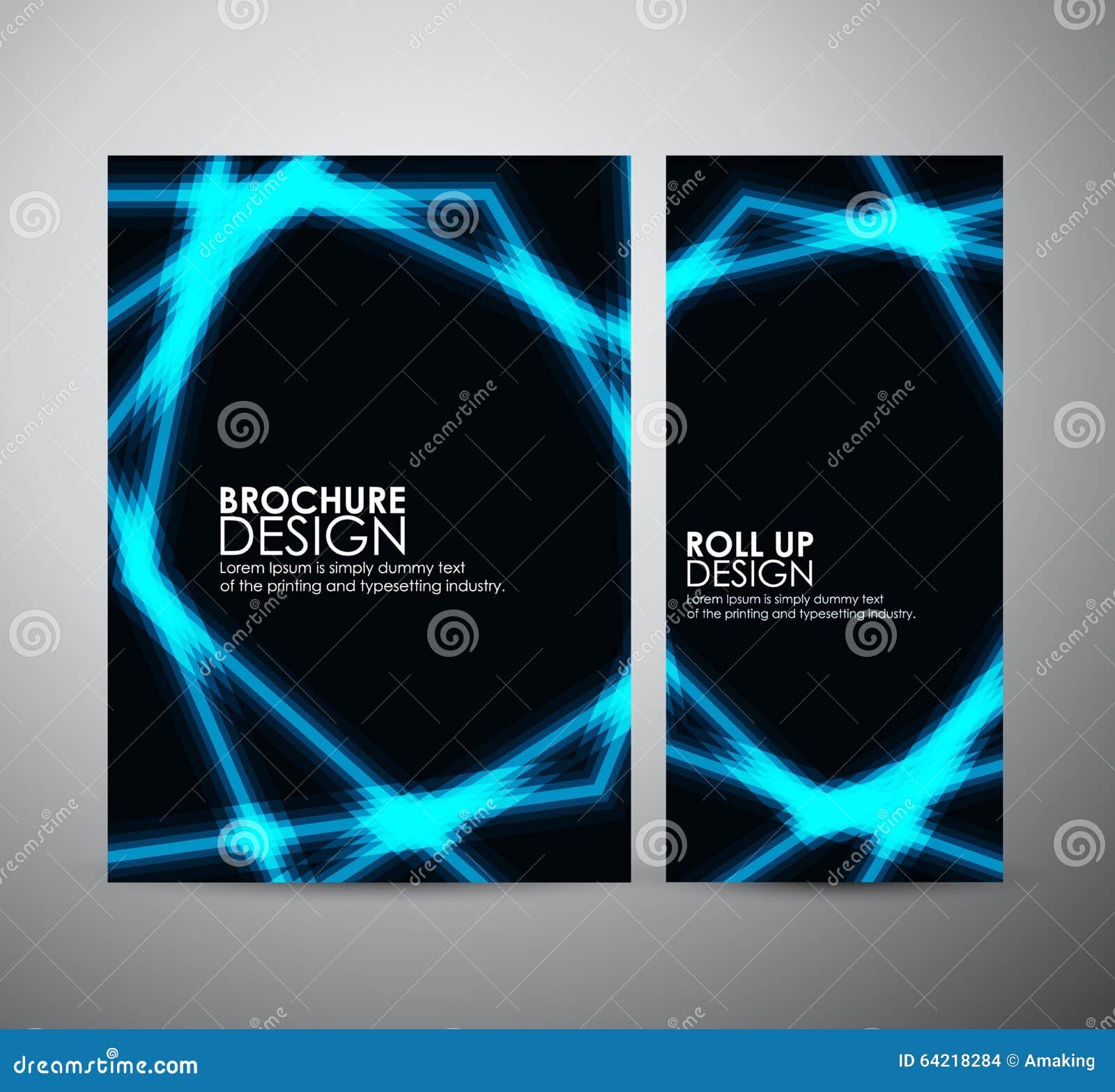 Abstract Blue Shining Line. Graphic Resources for Business Design ...
