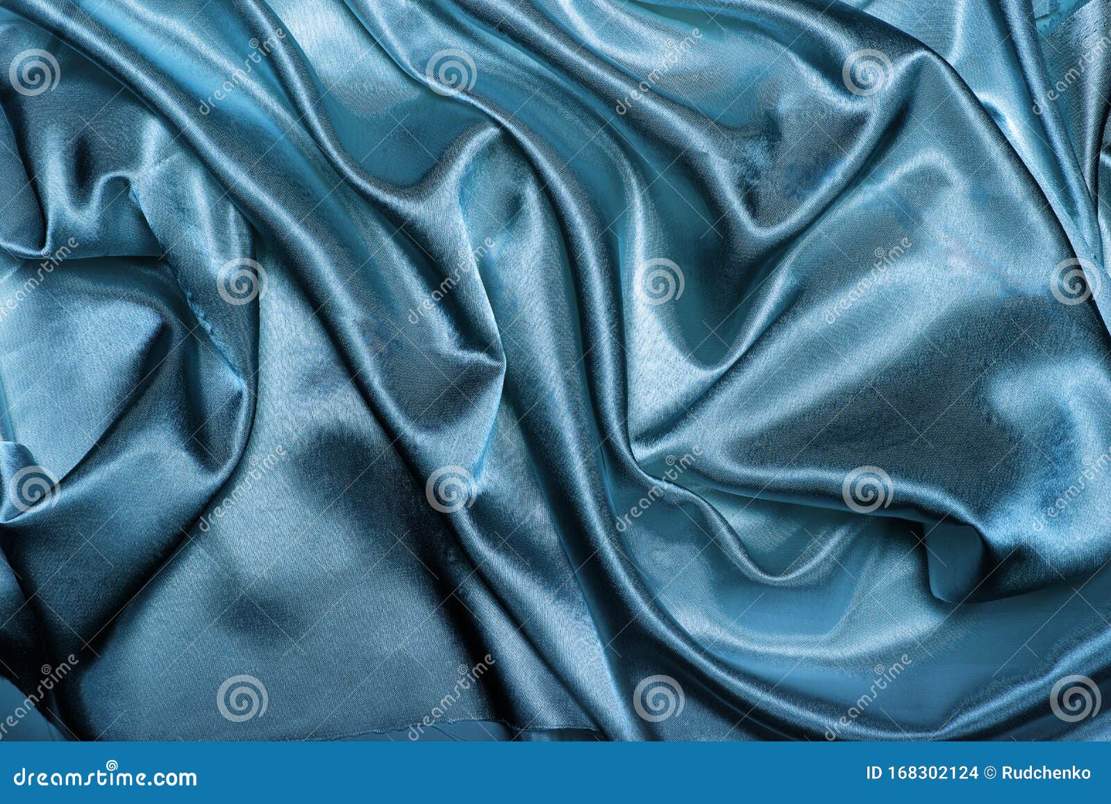 Abstract Blue Silk Fabric Background Stock Photo - Image of silk ...