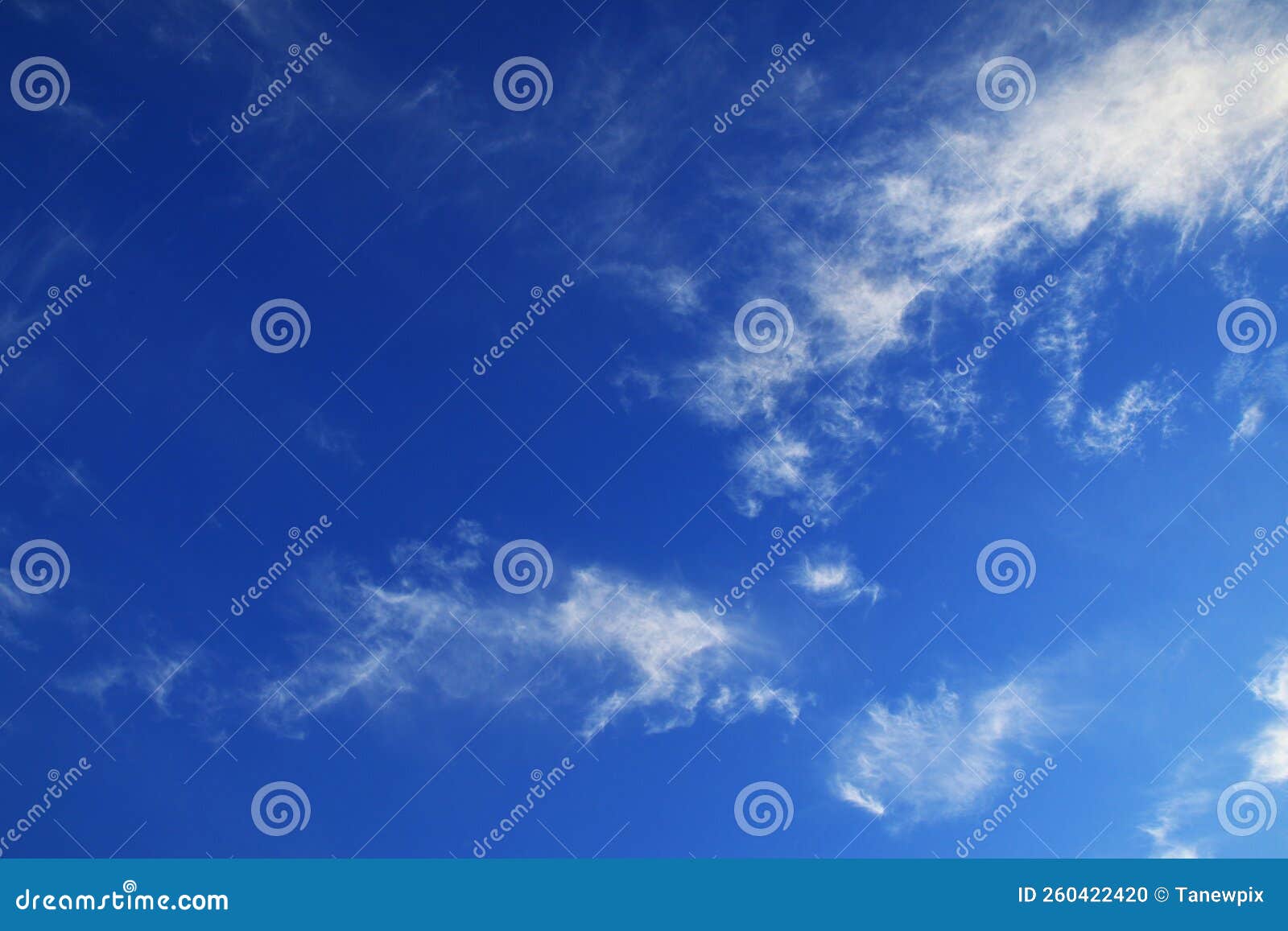 Abstract Blue Sky Background.the Sky Was Bright, with Clouds Moving ...