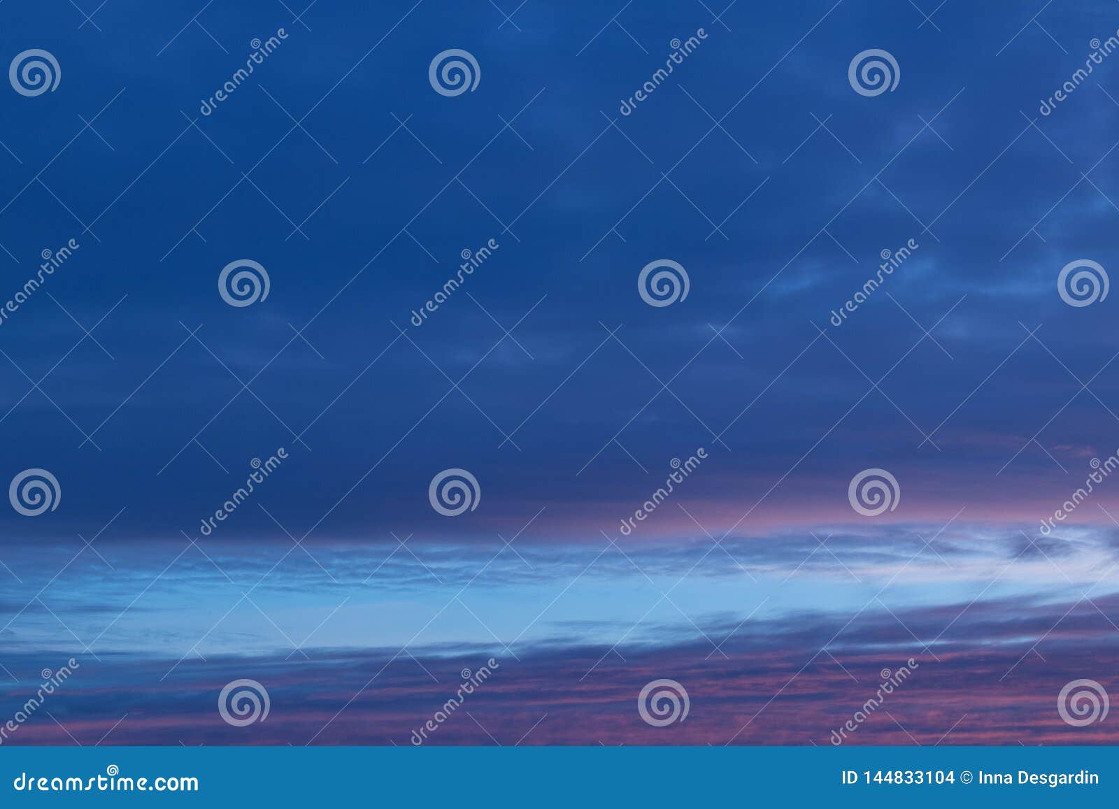 Abstract Blue Sky Blurred Background. Fantasy or Relaxation Concept ...