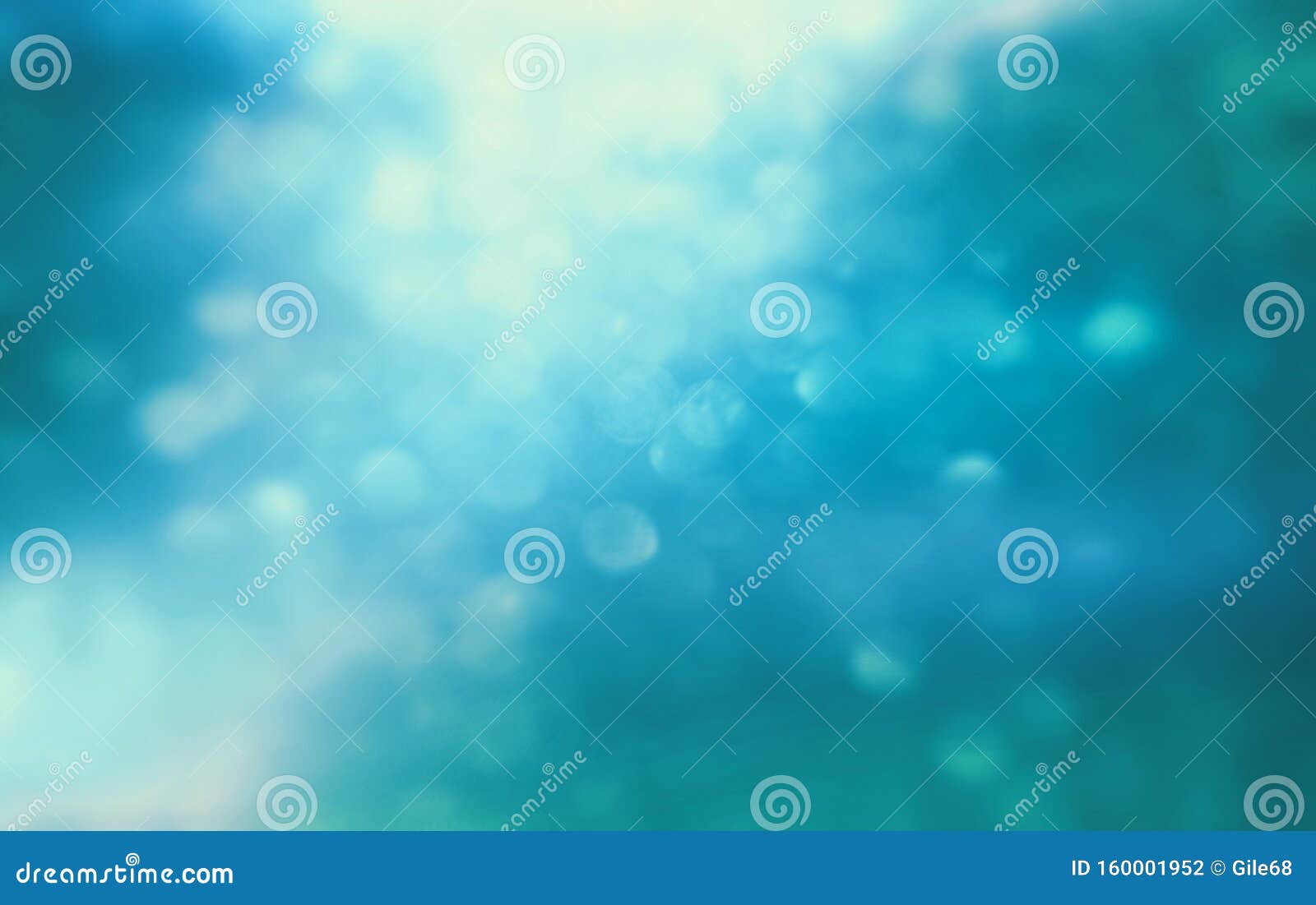 Abstract Blue Sky Bokeh Effect Background Stock Photo - Image of design ...