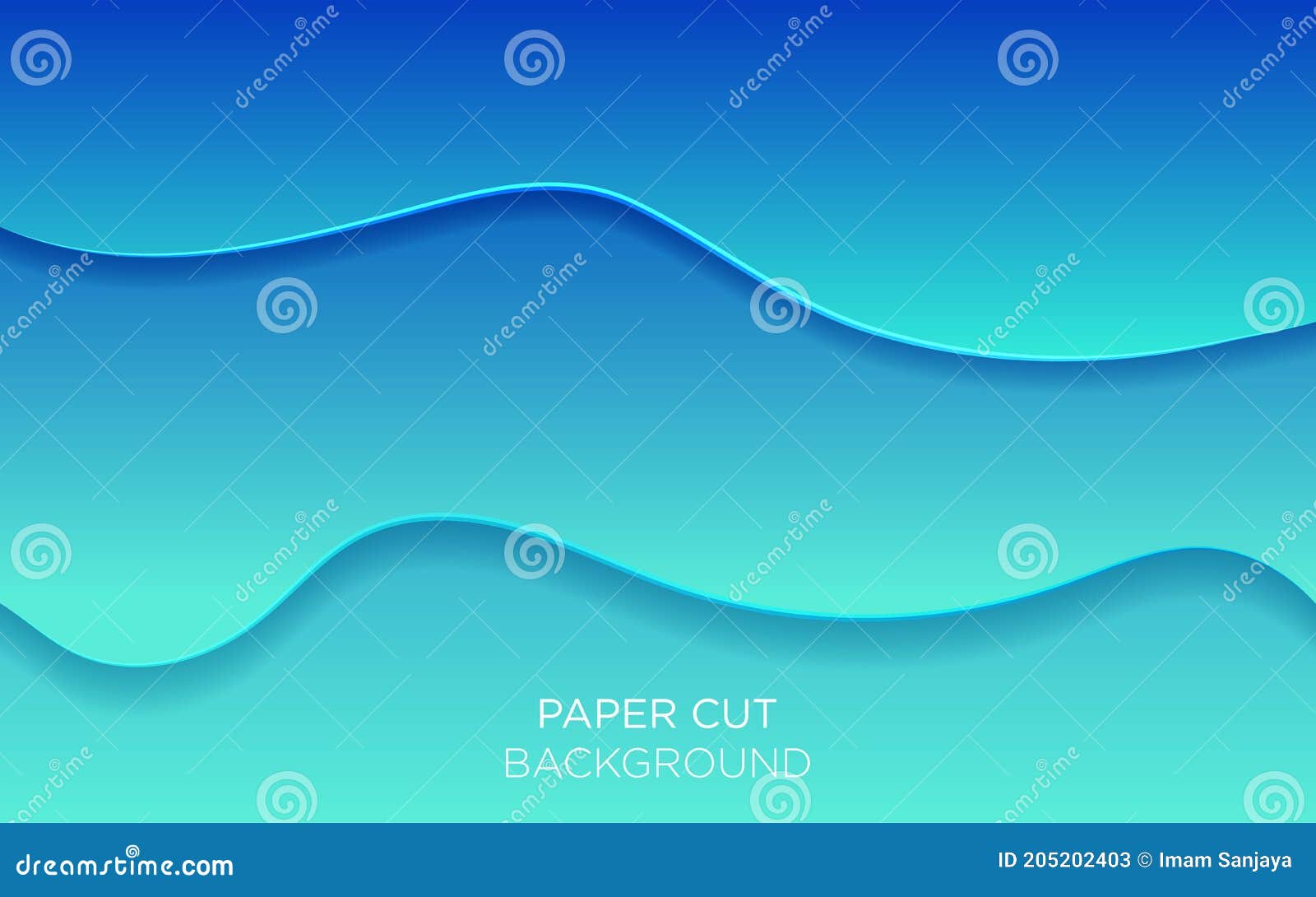 Abstract Blue Slime Paper Cut Background.vector Illustration Stock ...