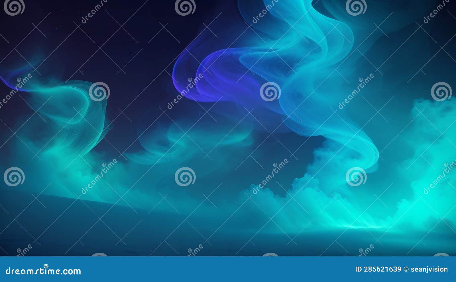 Abstract Blue Smoke Background, Magic, Secret Stock Illustration ...