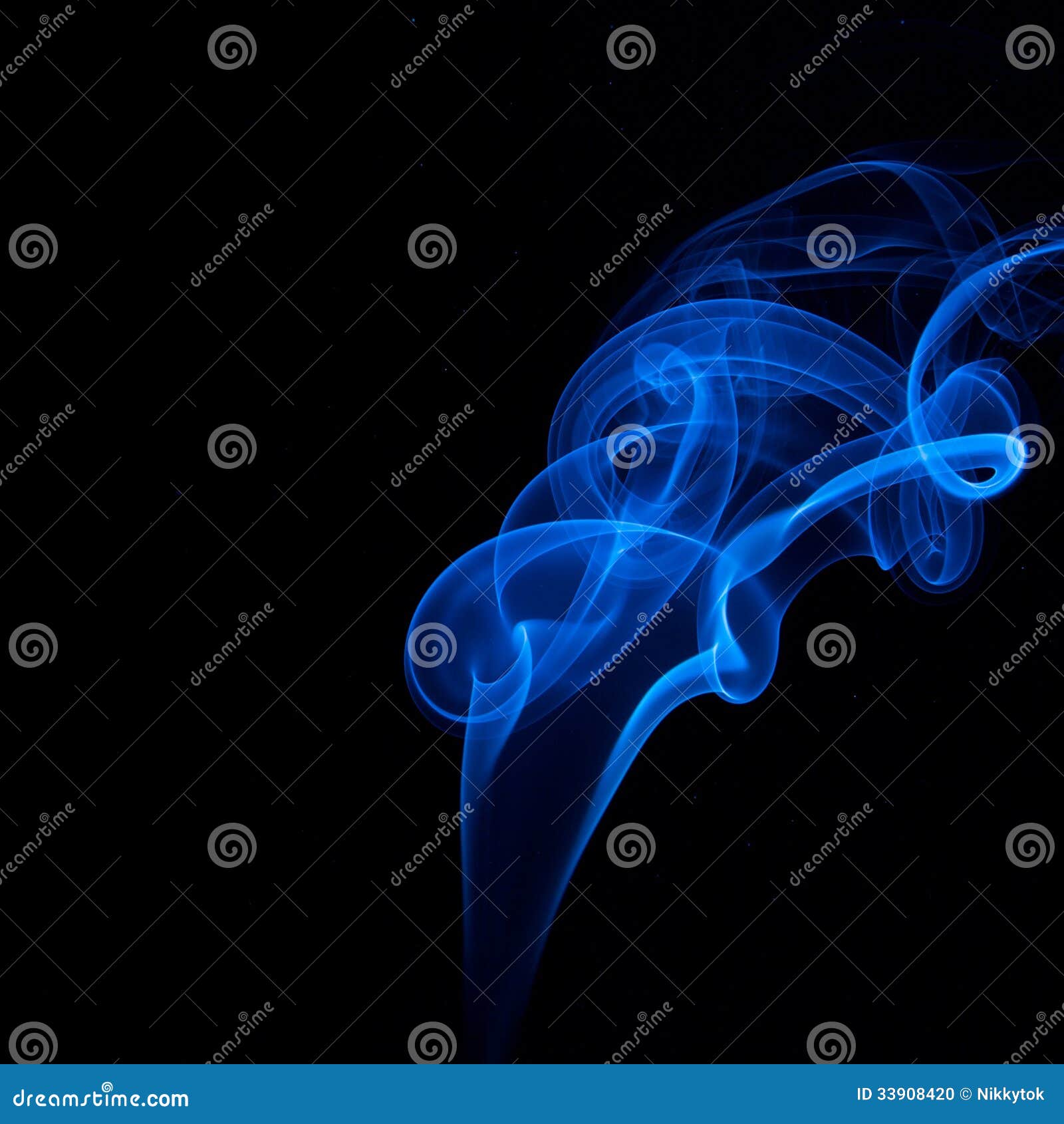 Abstract blue smoke stock photo. Image of isolated, backdrop - 33908420