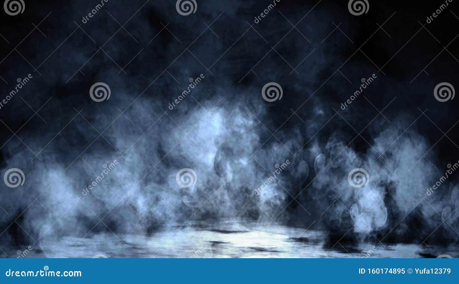 Abstract Blue Smoke Mist Fog on Background. Texture Background for ...