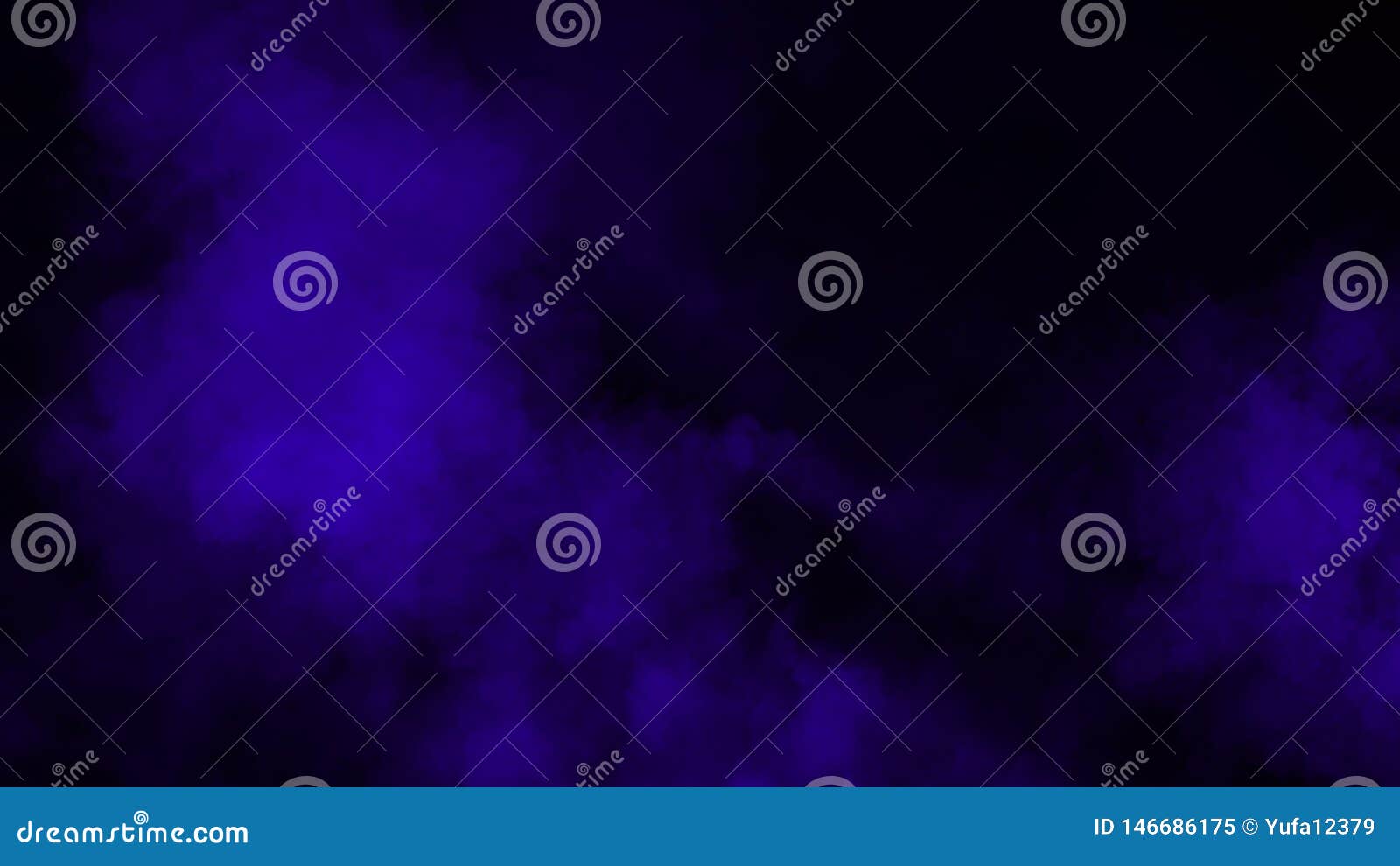 Abstract Blue Smoke Mist Fog on a Black Background. Texture. Design ...