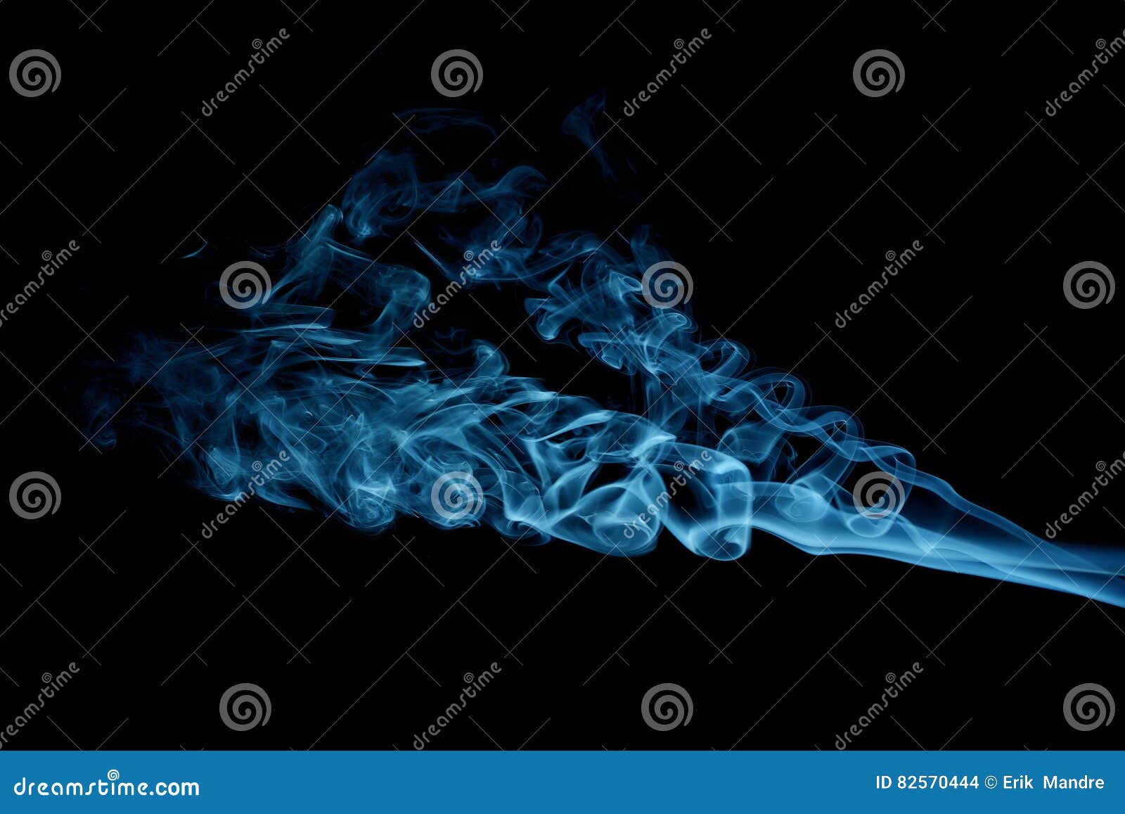 Abstract blue smoke trail stock photo. Image of horizontal - 82570444
