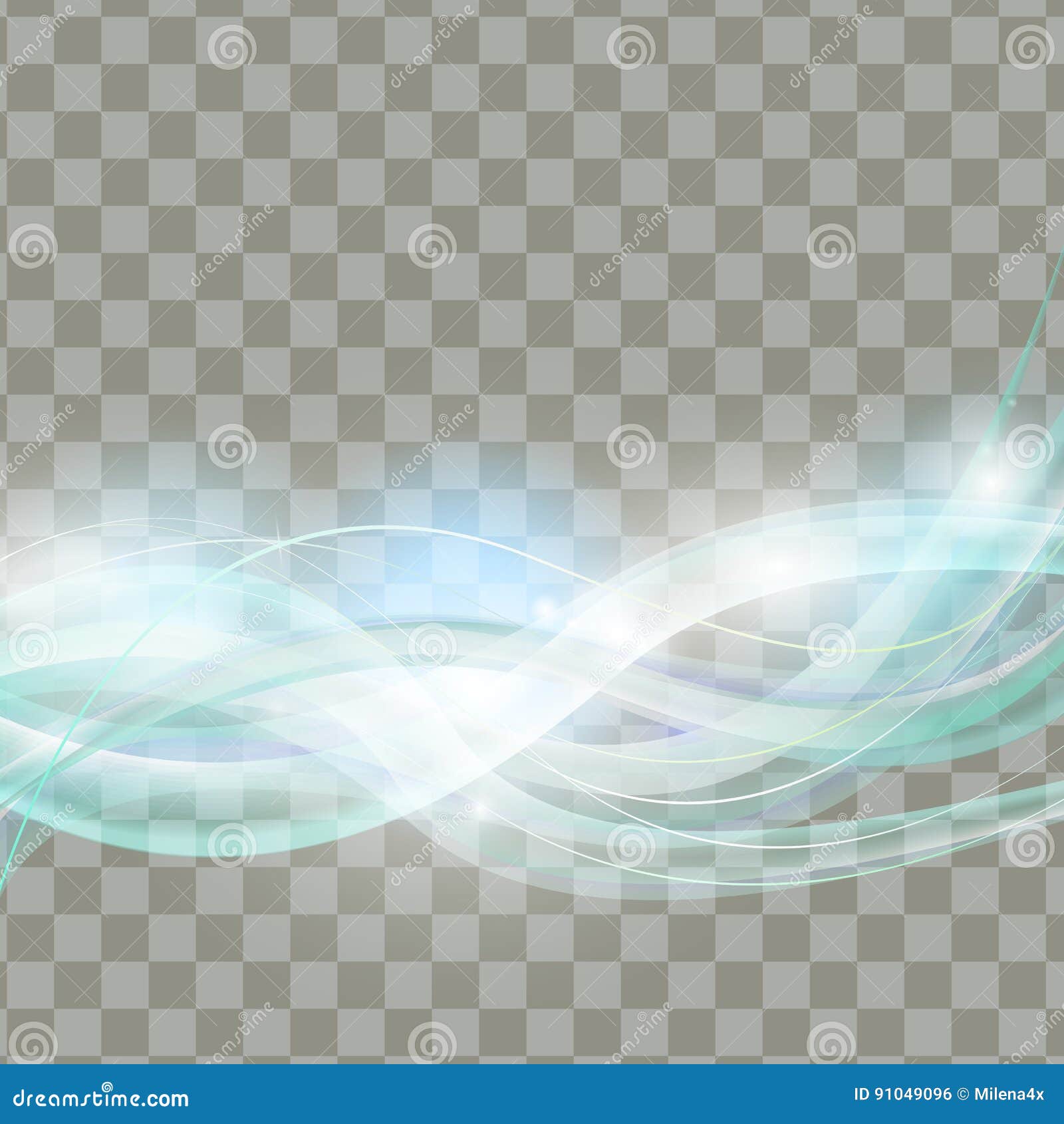 Abstract Blue Smooth Wave on Transparent Background. Vector ... Abstract Blue Smooth Wave on Transparent Background. Vector ...