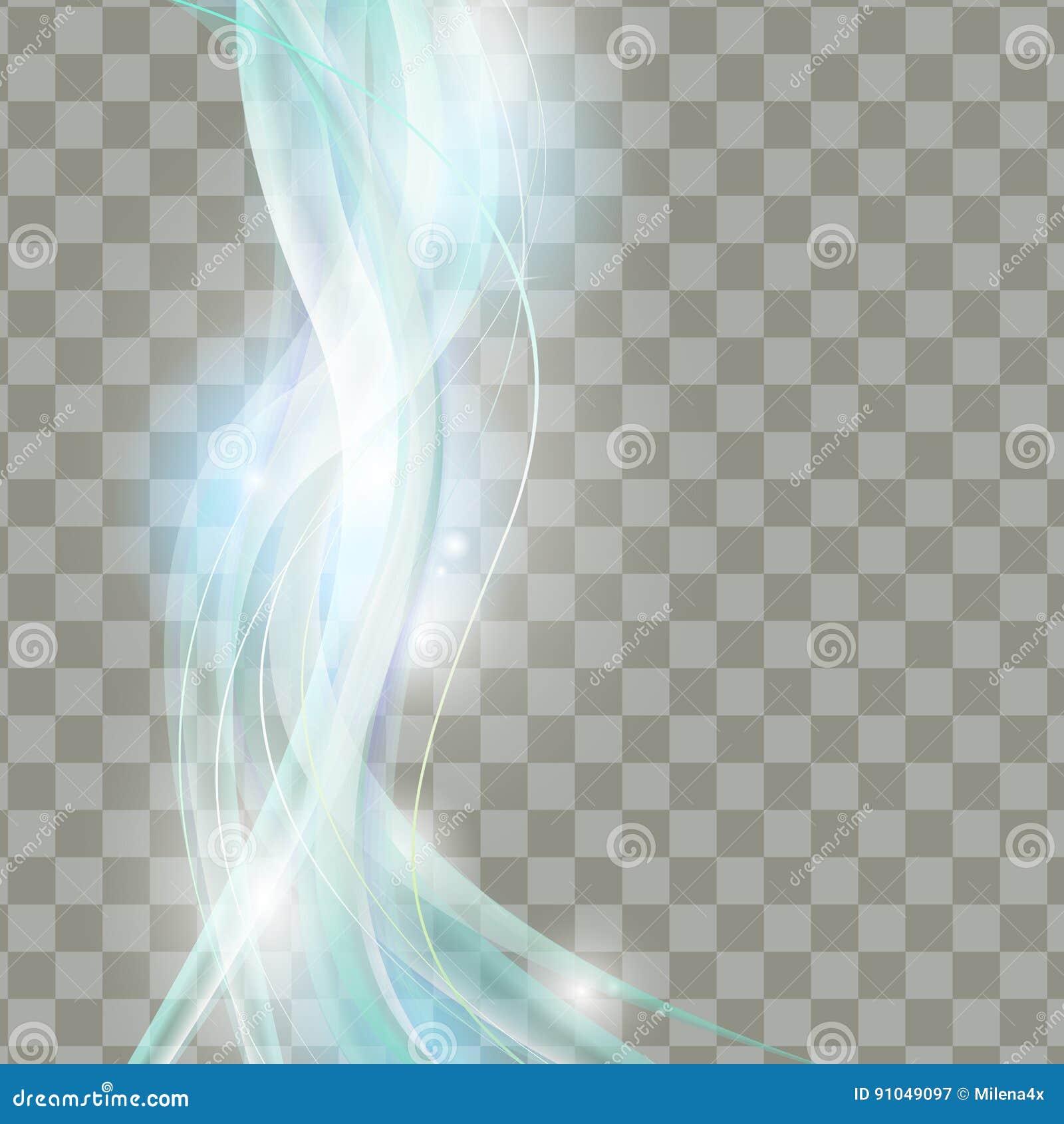 Abstract Blue Smooth Wave on Transparent Background. Vector ... Abstract Blue Smooth Wave on Transparent Background. Vector ...