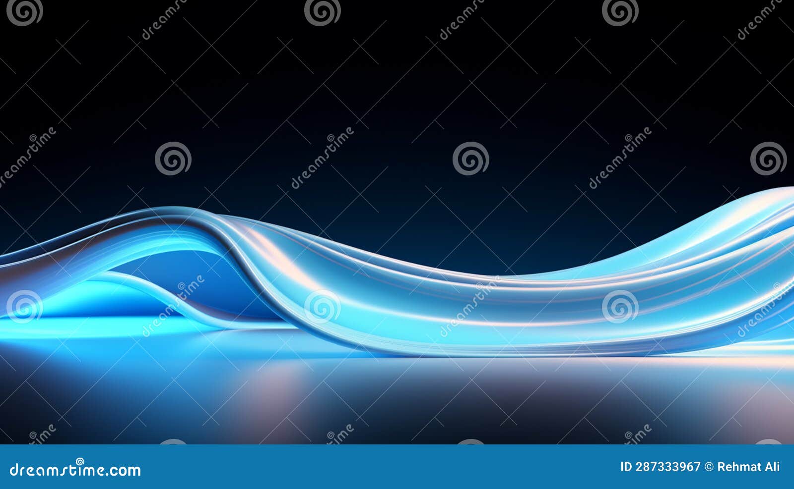 Abstract Blue Soft and White Center Light and Darker Vignette Border ...
