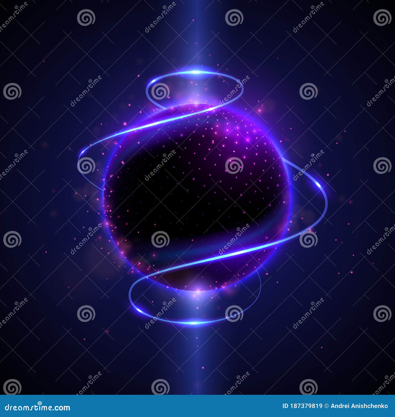 Blue Sphere, Ball Fashionable Classic Blue Color. Matt Mock Up Of Clean ...