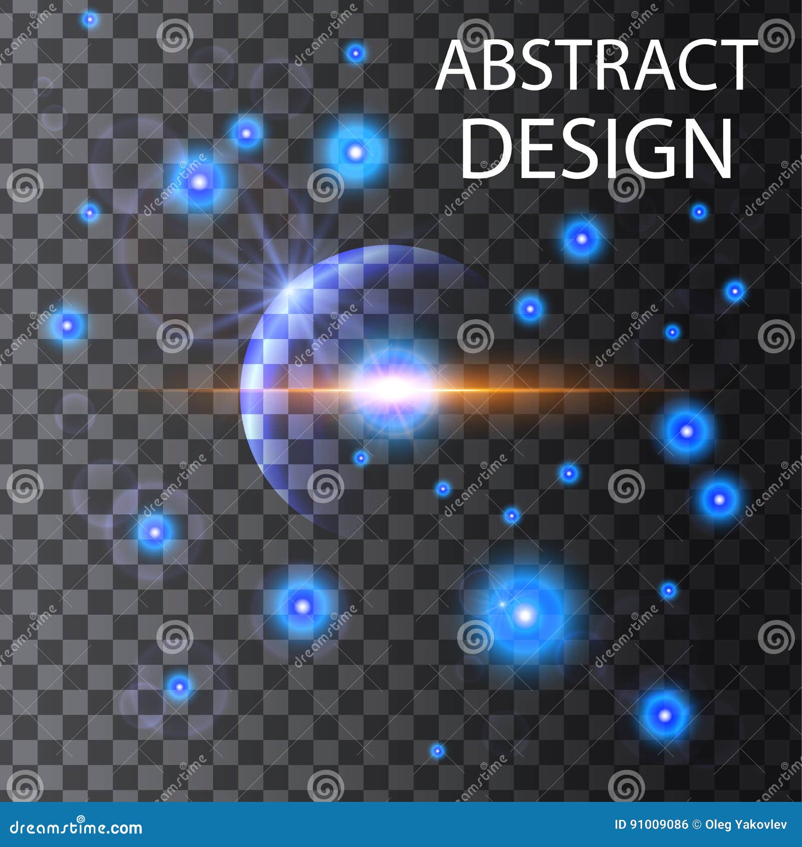 Abstract blue sphere stock vector. Illustration of abstract - 91009086