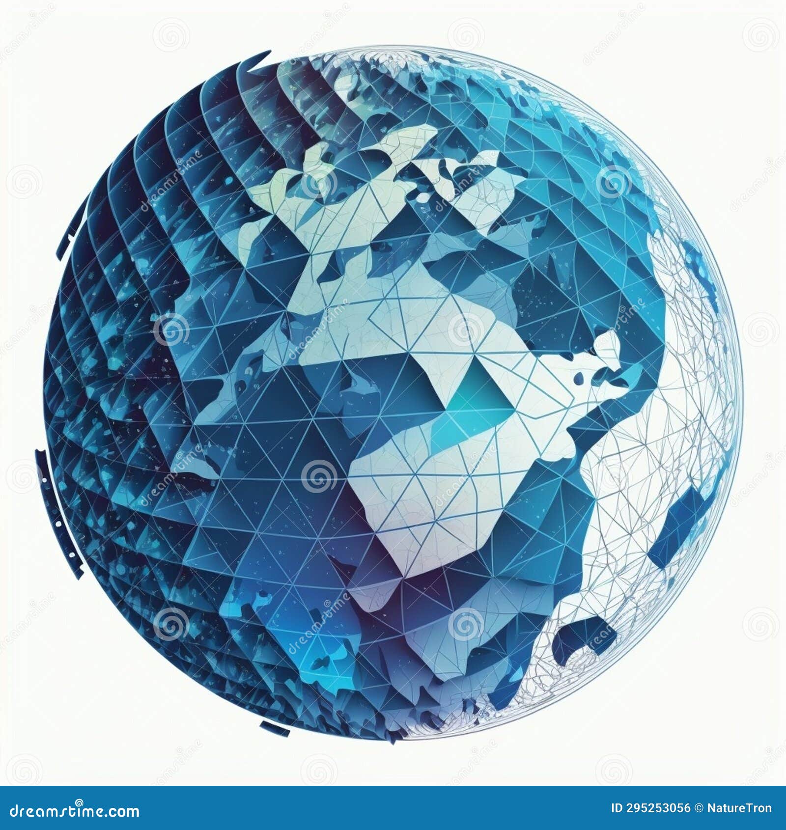 Sphere with Arrows Abstract Blue Globe Abstract Blue Sphere Stock ...