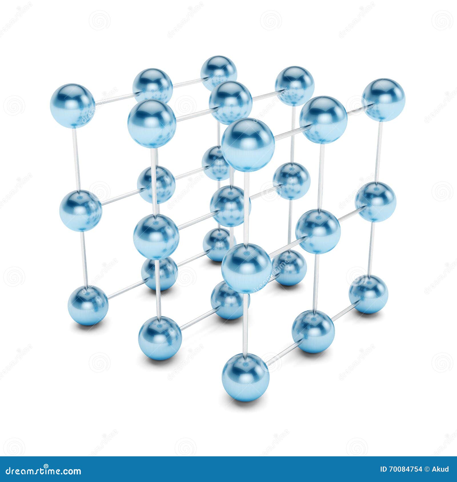 Abstract blue spheres stock illustration. Illustration of ball - 70084754